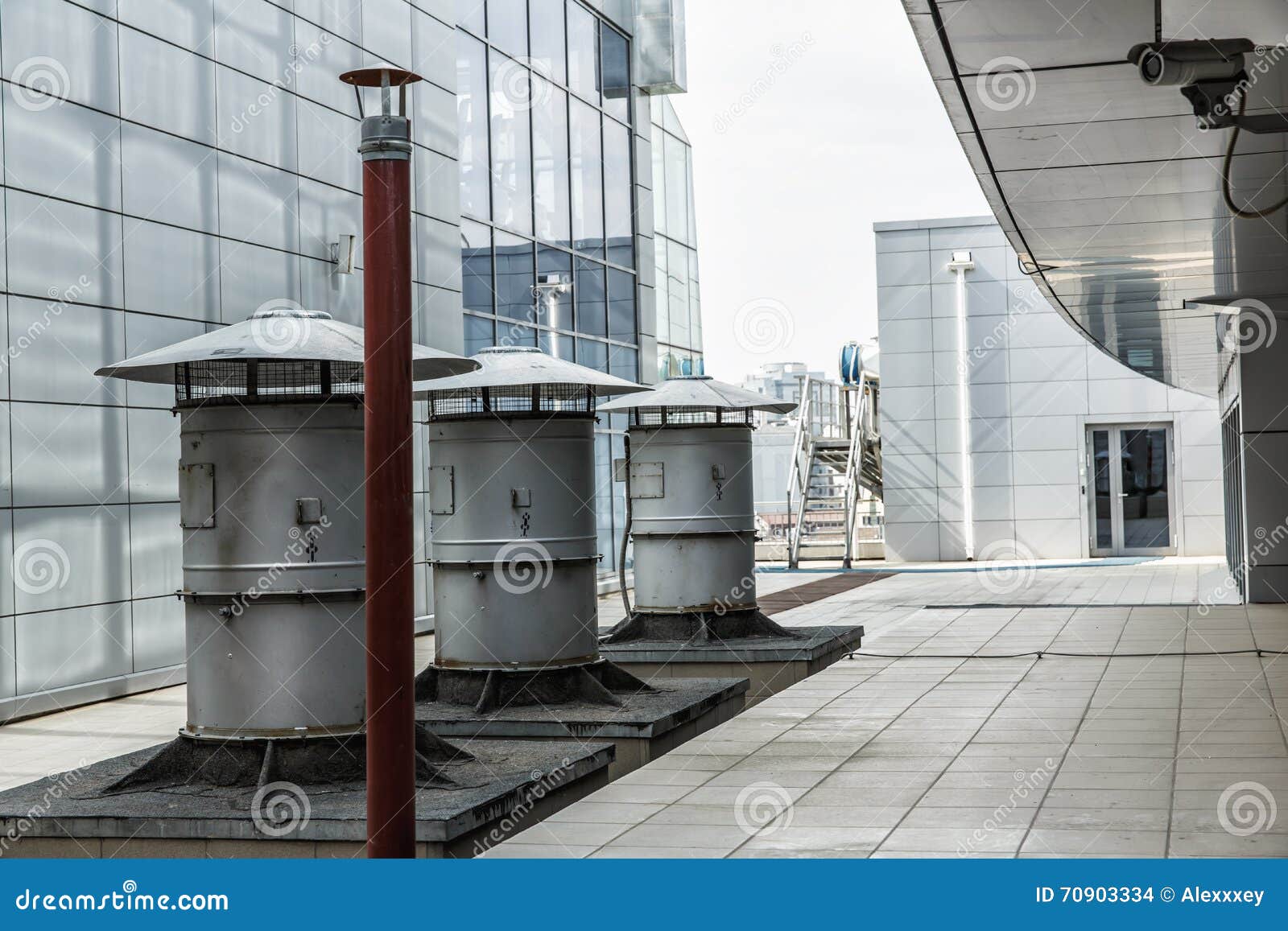 The Business Center HVAC System Stock Photo - Image of steel ...