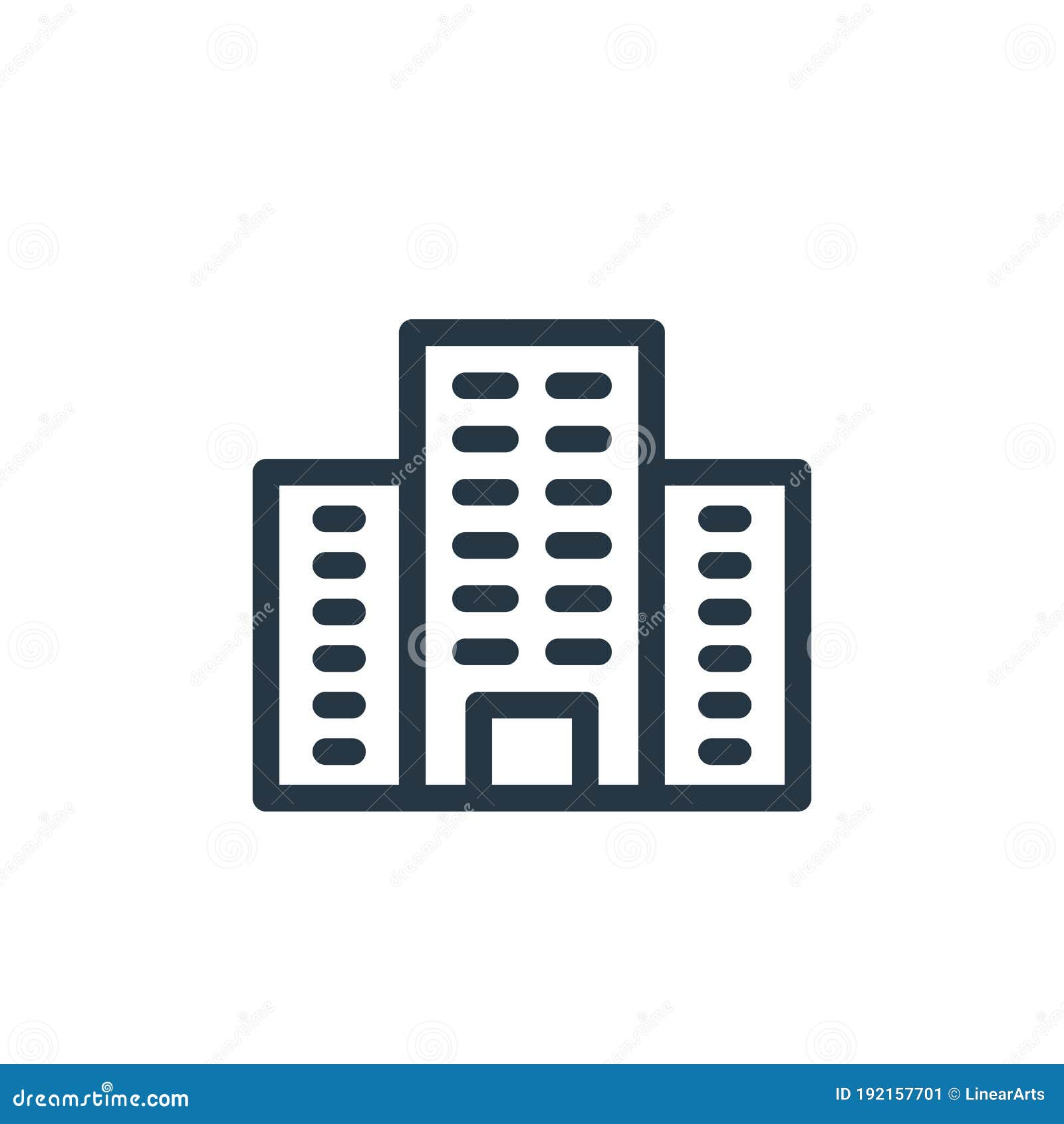 Business Center Icon Vector from Business Concept. Thin Line ...