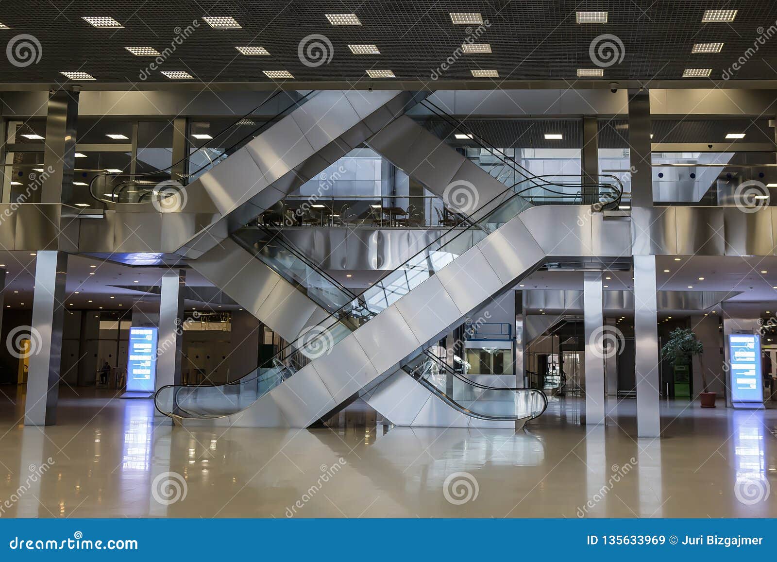 Business center lobby stock image. Image of design, elegance - 135633969