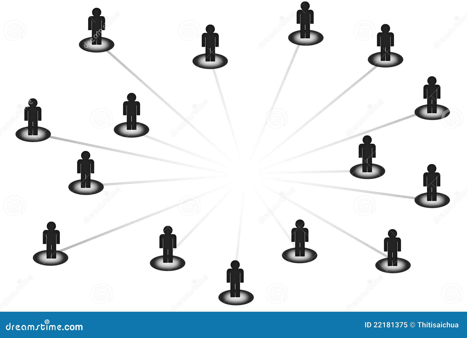 Business Center Network Connection Stock Illustration - Illustration of ...