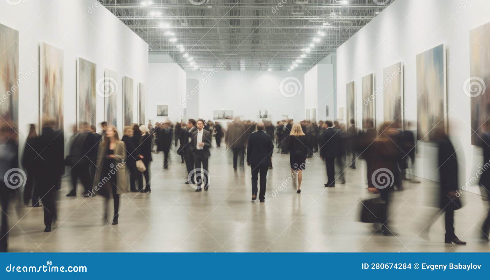 Business Center Business People, Blurred Background - AI Generated ...