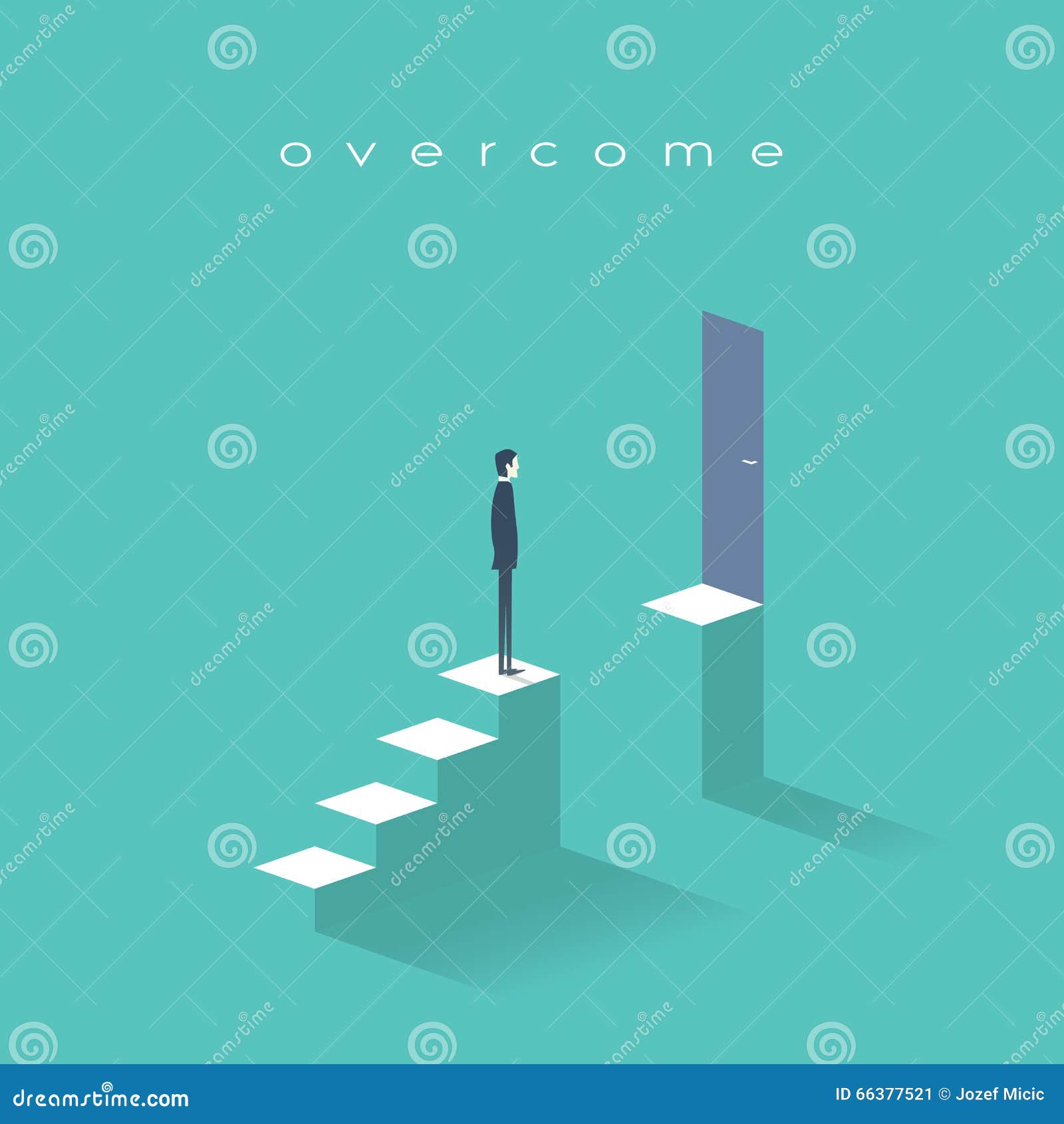 Business Challenge Concept with Man Standing on Stairs. Goal or Target ... Business Challenge Concept with Man Standing on Stairs. Goal or Target ...
