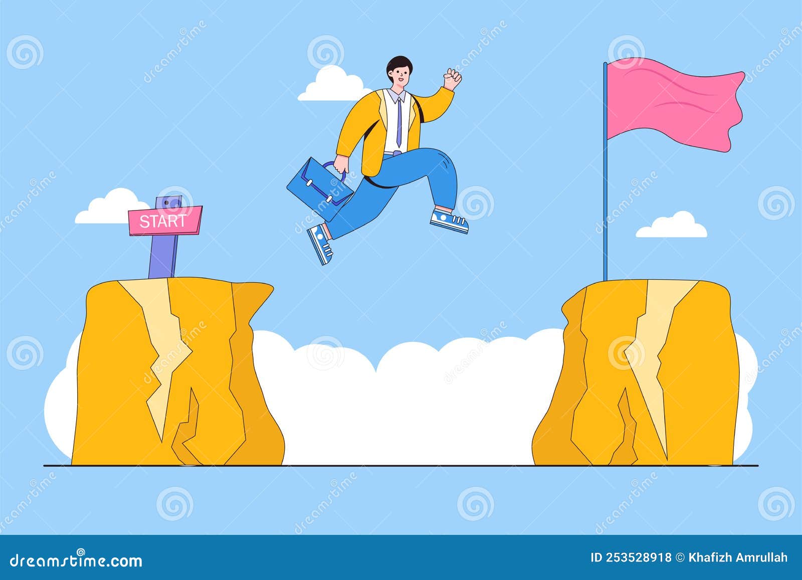 Business Challenge, Courage, Bravery, Risk, Effort To Achieve Success ...