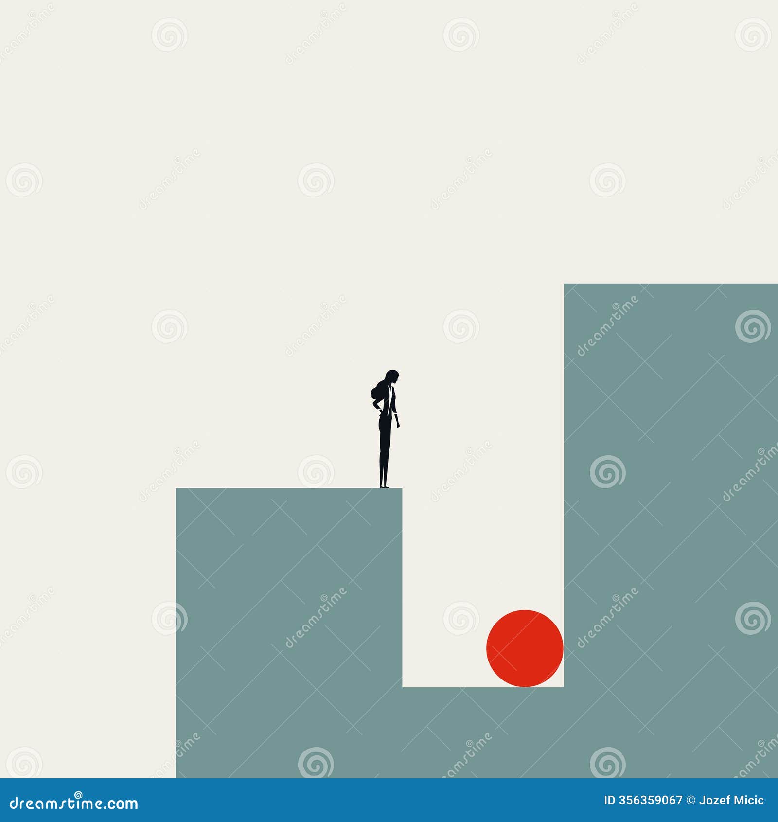 Business Challenge or Obstacle Vector Concept. Symbol of Looking for ...