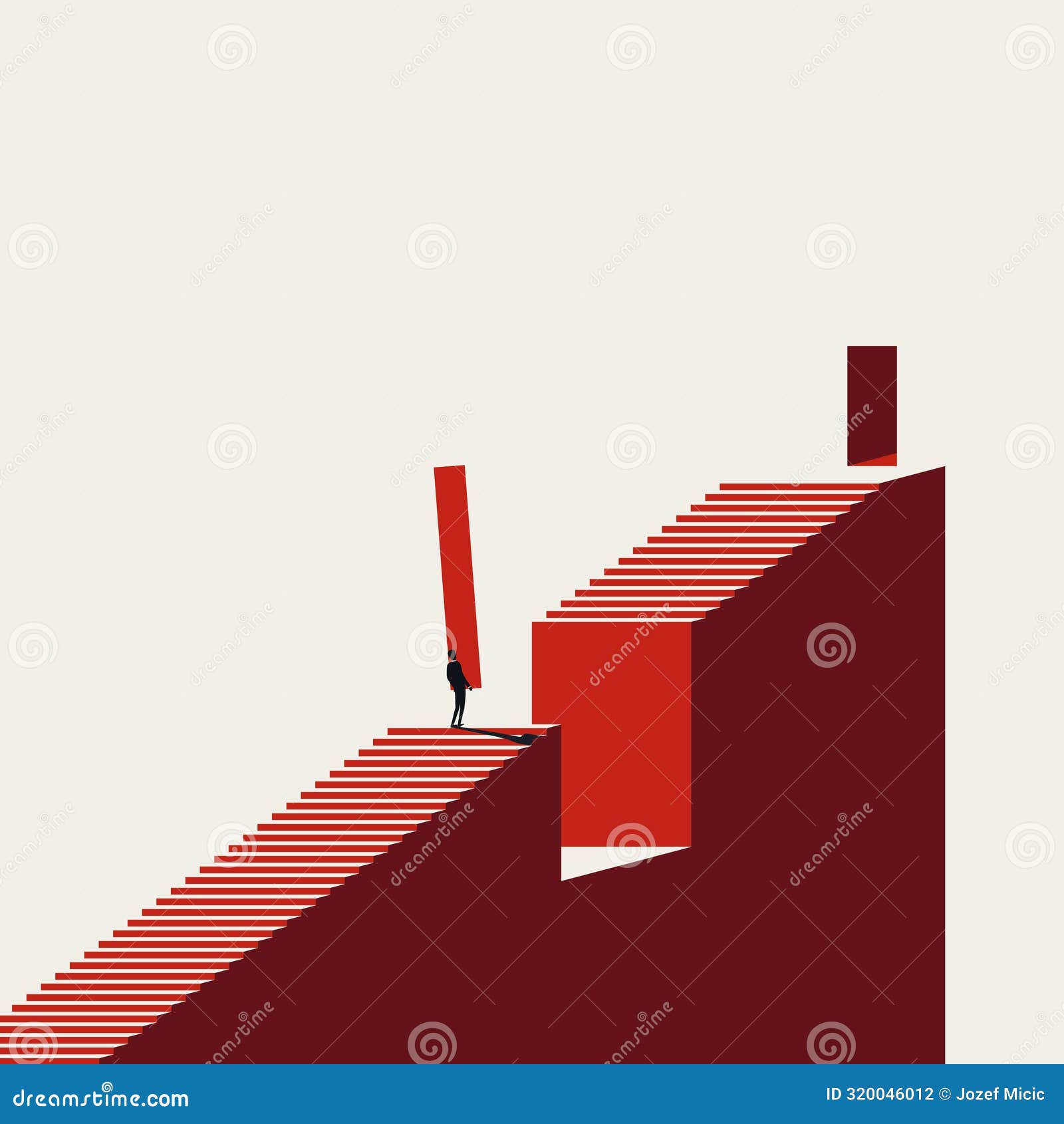 Business Challenge and Solution Vector Concept. Symbol of Overcoming ...