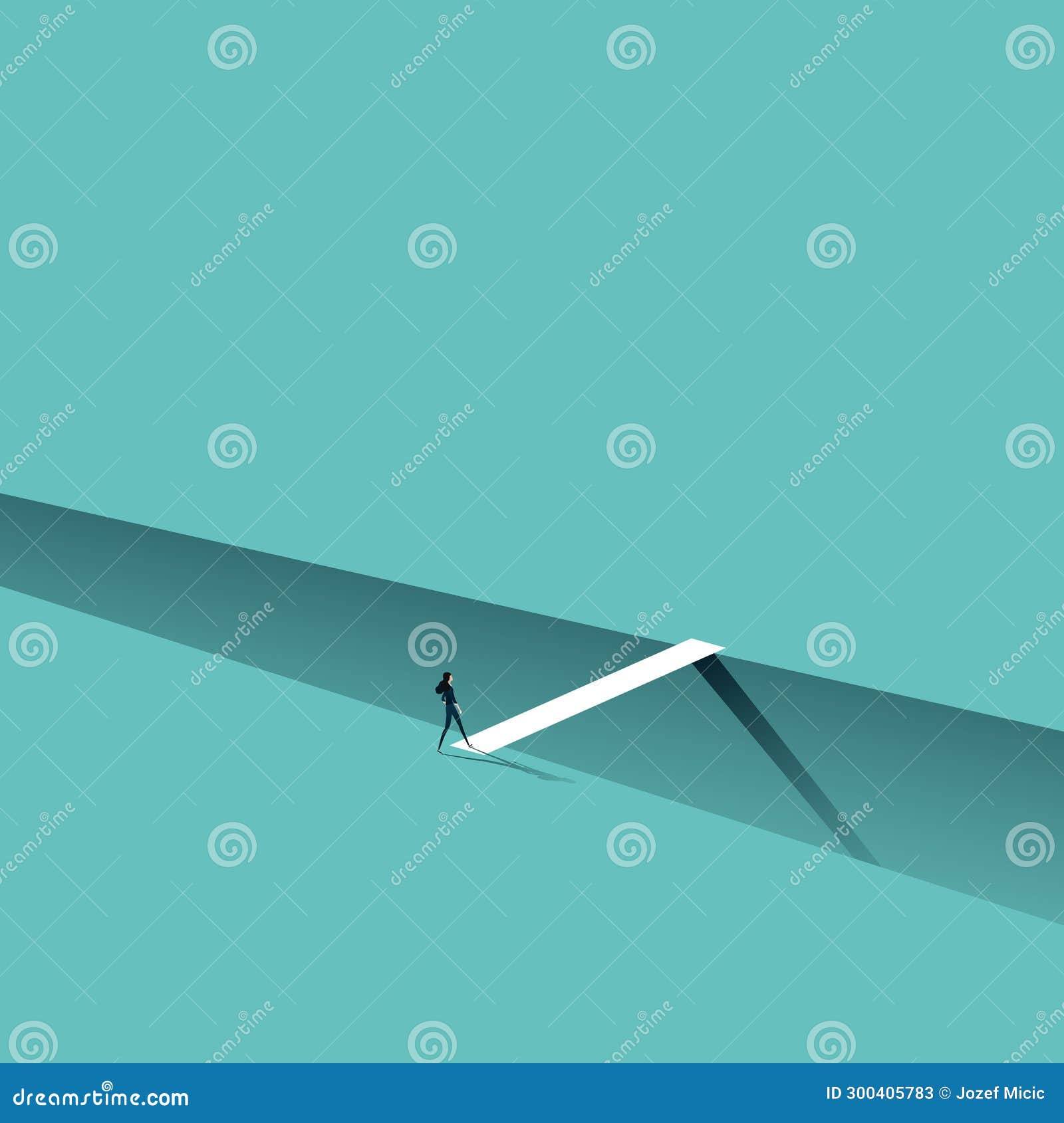 Business Challenge and Solution Vector Concept. Symbol of Overcoming ...