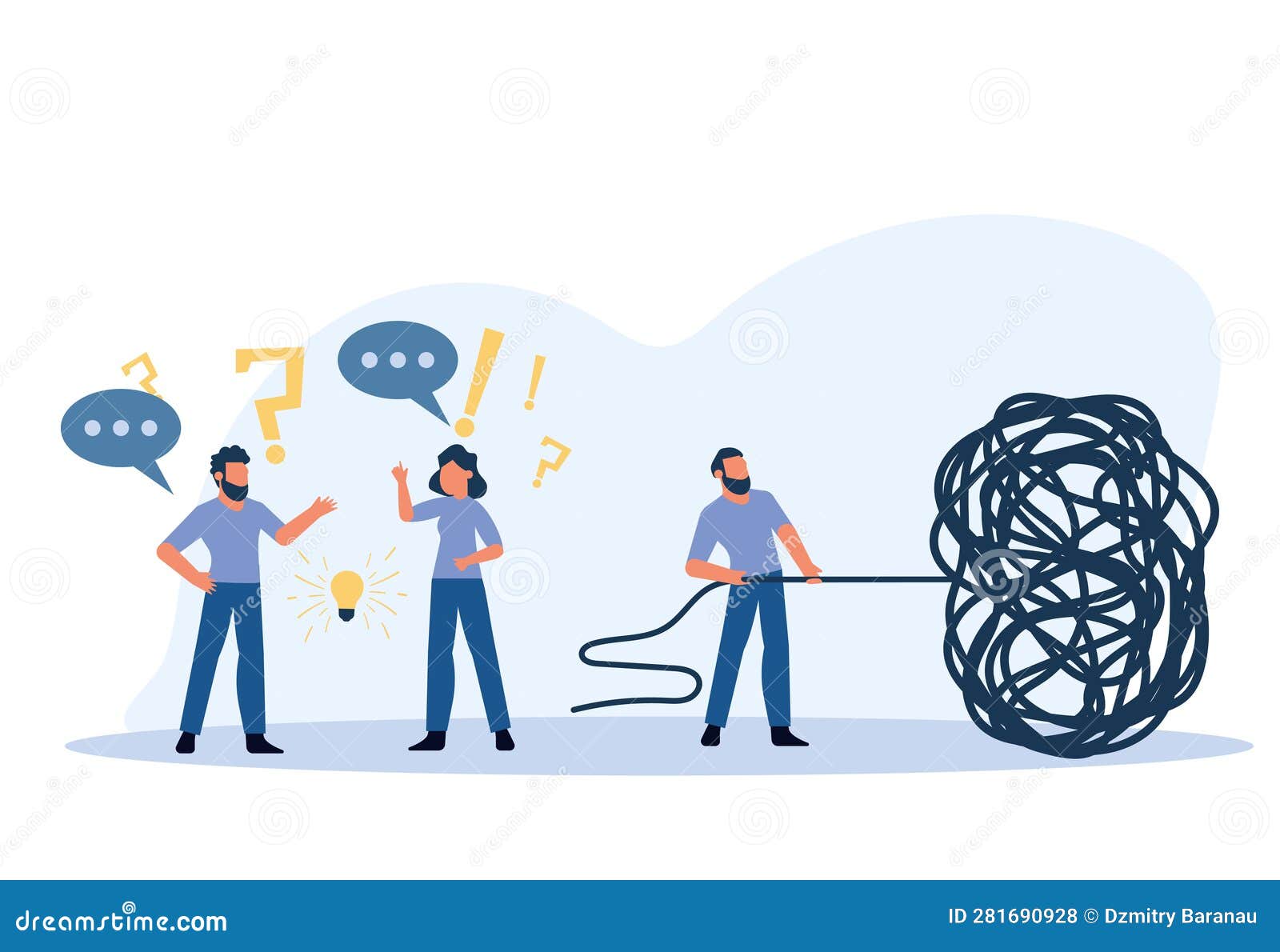 Business Challenge Vector Achievement Work Progress. Tangle Tangled ...