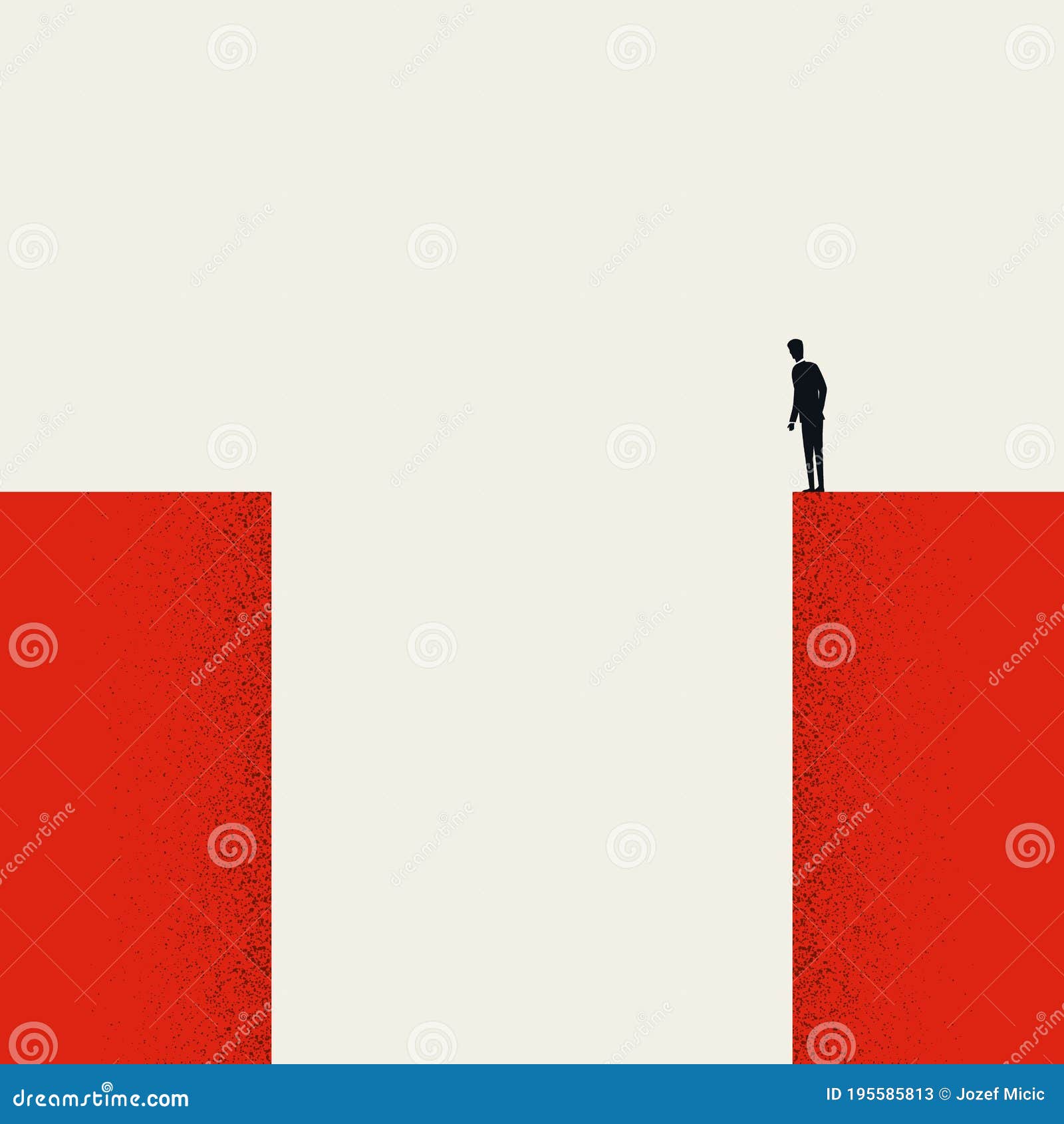 Business Challenge Vector Concept. Businessman Looking Across Gap ... Business Challenge Vector Concept. Businessman Looking Across Gap ...