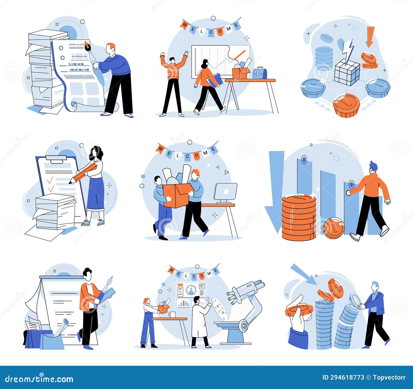 Business Chaos. Heavy Workloads and Lack Organization Create Messy and ...