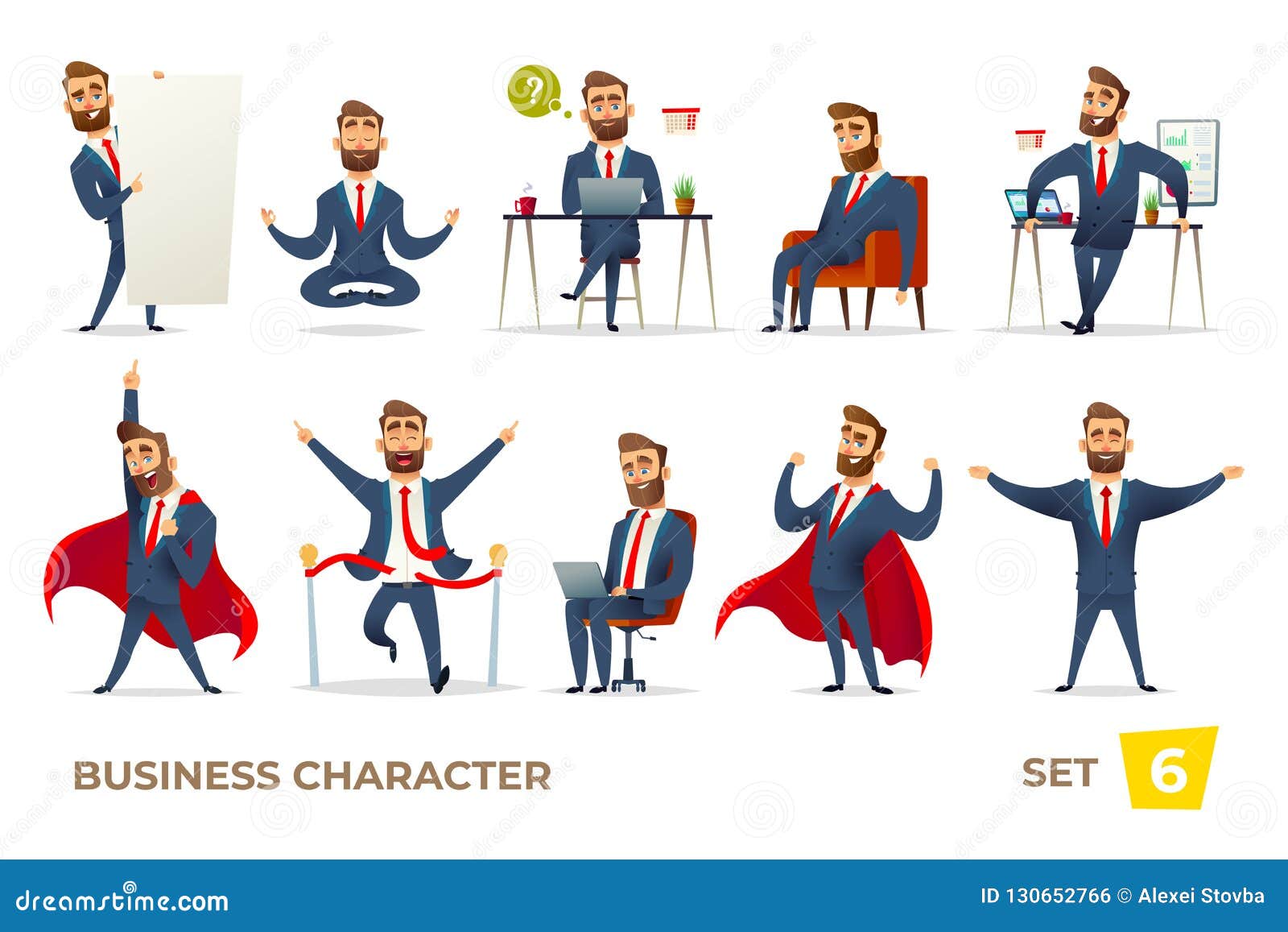 Manager Character Next To The Charts On A Whiteboard Vector ...