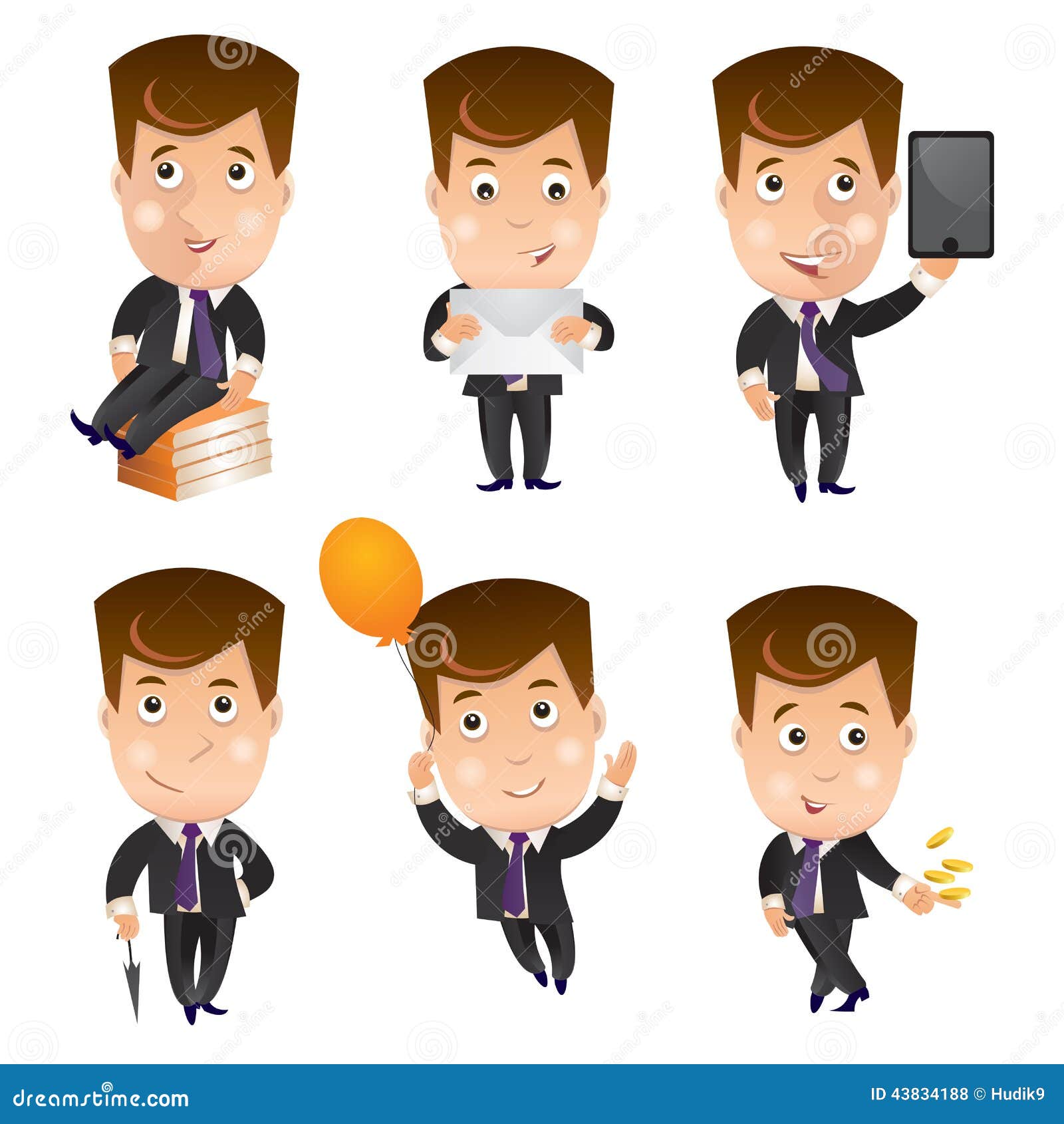 Business character set stock vector. Illustration of sale - 43834188