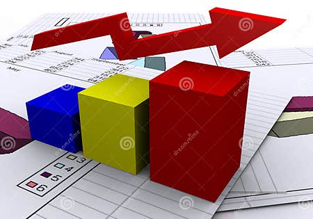Business Chart stock illustration. Illustration of marketing - 1005705