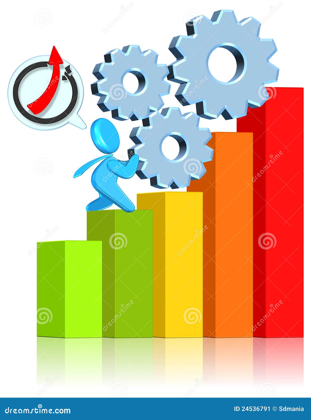 Business Chart stock illustration. Illustration of purpose - 24536791