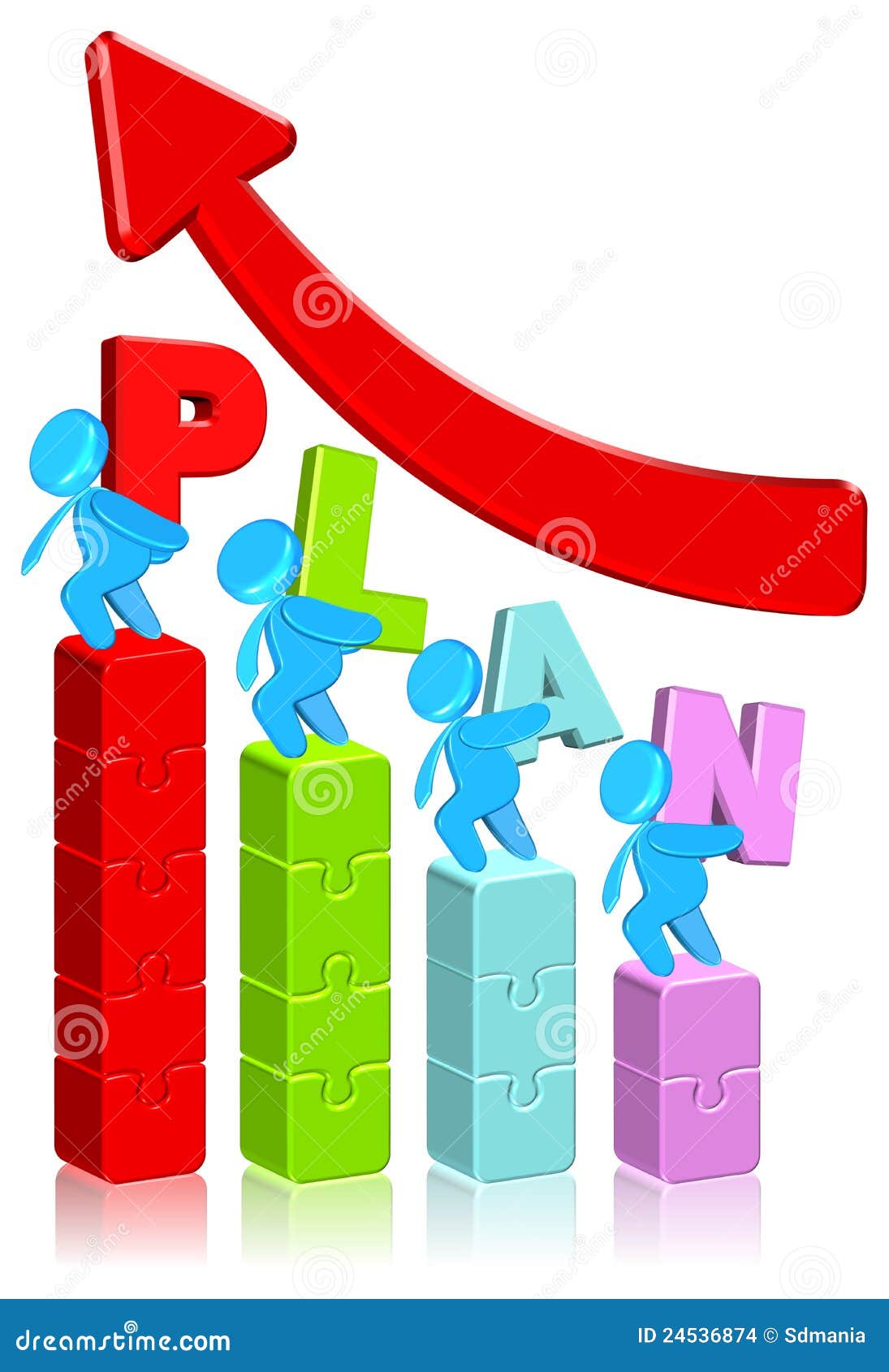 Business Chart stock illustration. Illustration of cooperation - 24536874