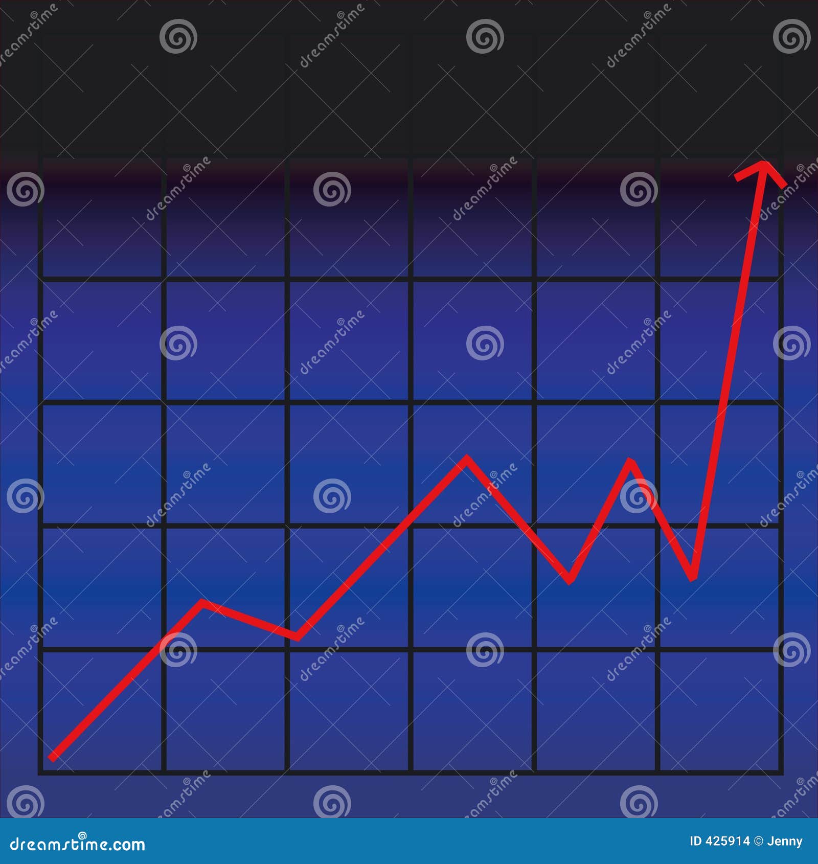 Business chart stock illustration. Illustration of increase - 425914