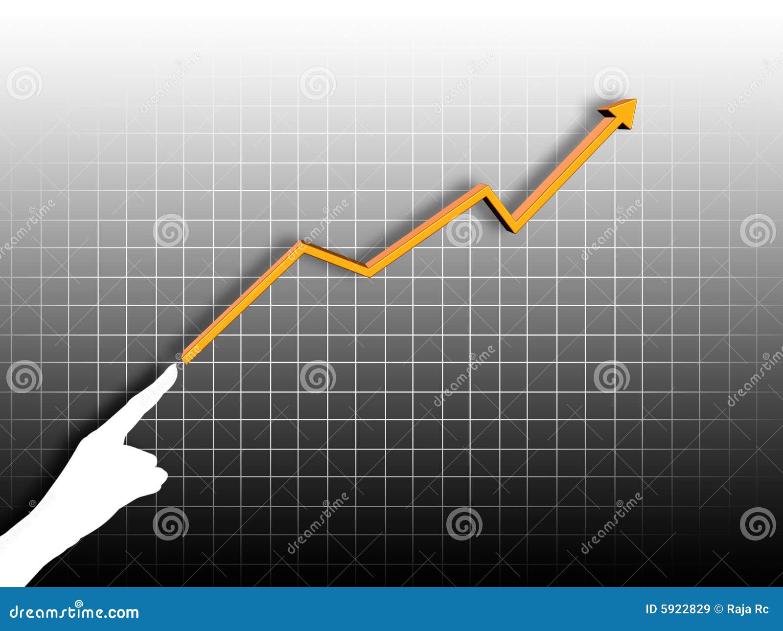 Business chart stock illustration. Illustration of hand - 5922829