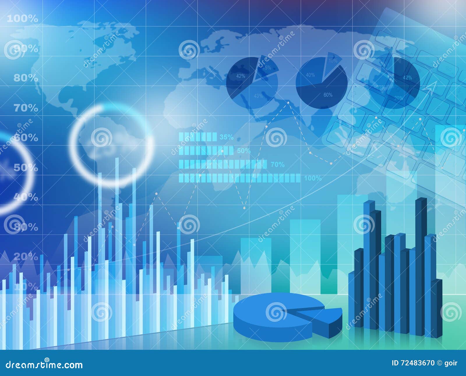 Business chart stock illustration. Illustration of abstract - 72483670