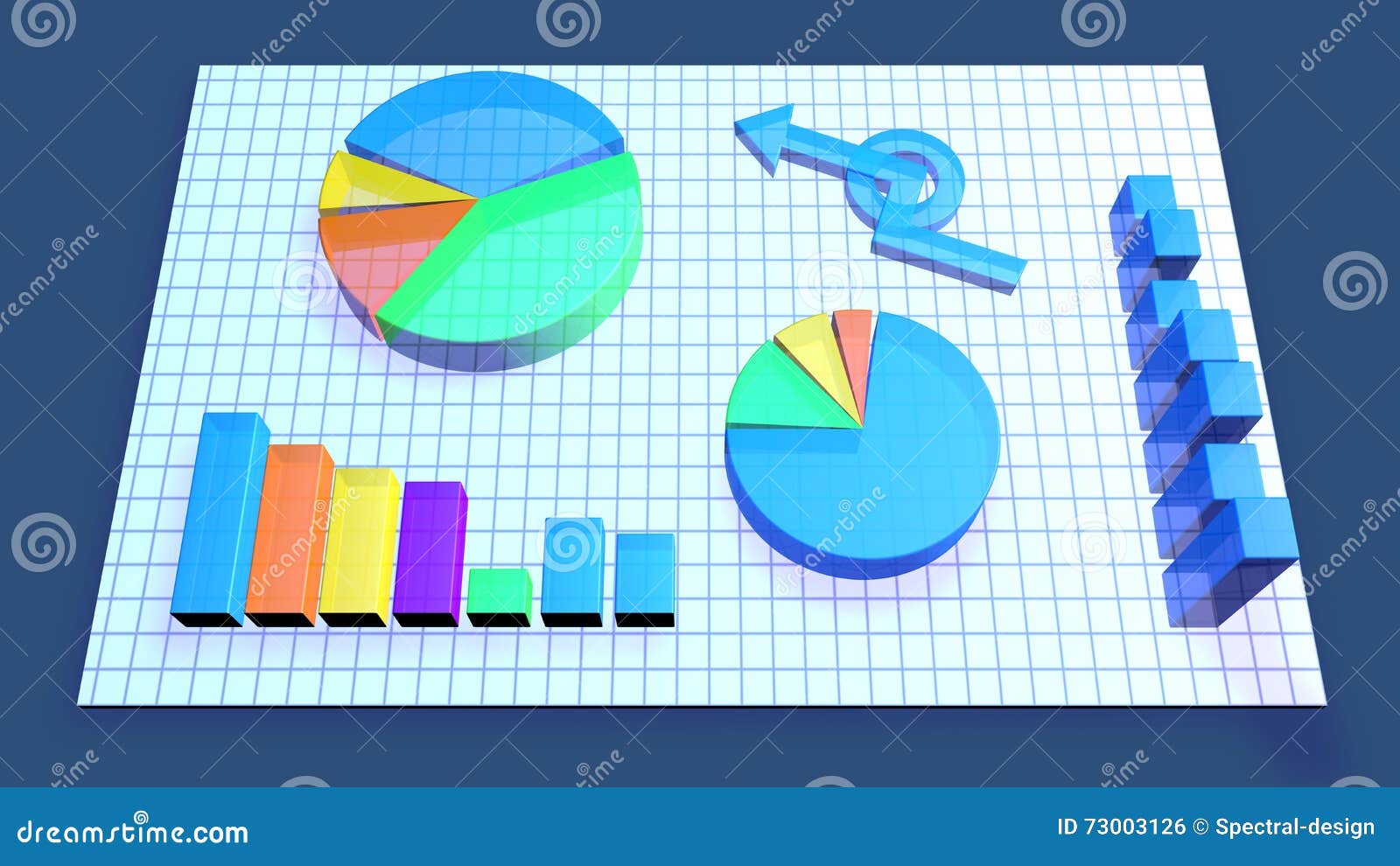 Business Chart animation stock illustration. Illustration of digital ...
