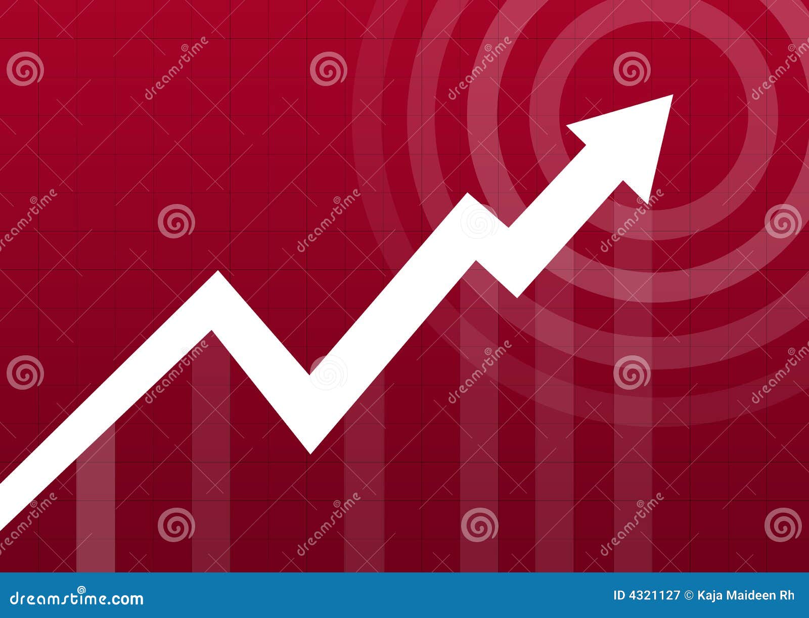 Business chart arrow point stock illustration. Illustration of green ...