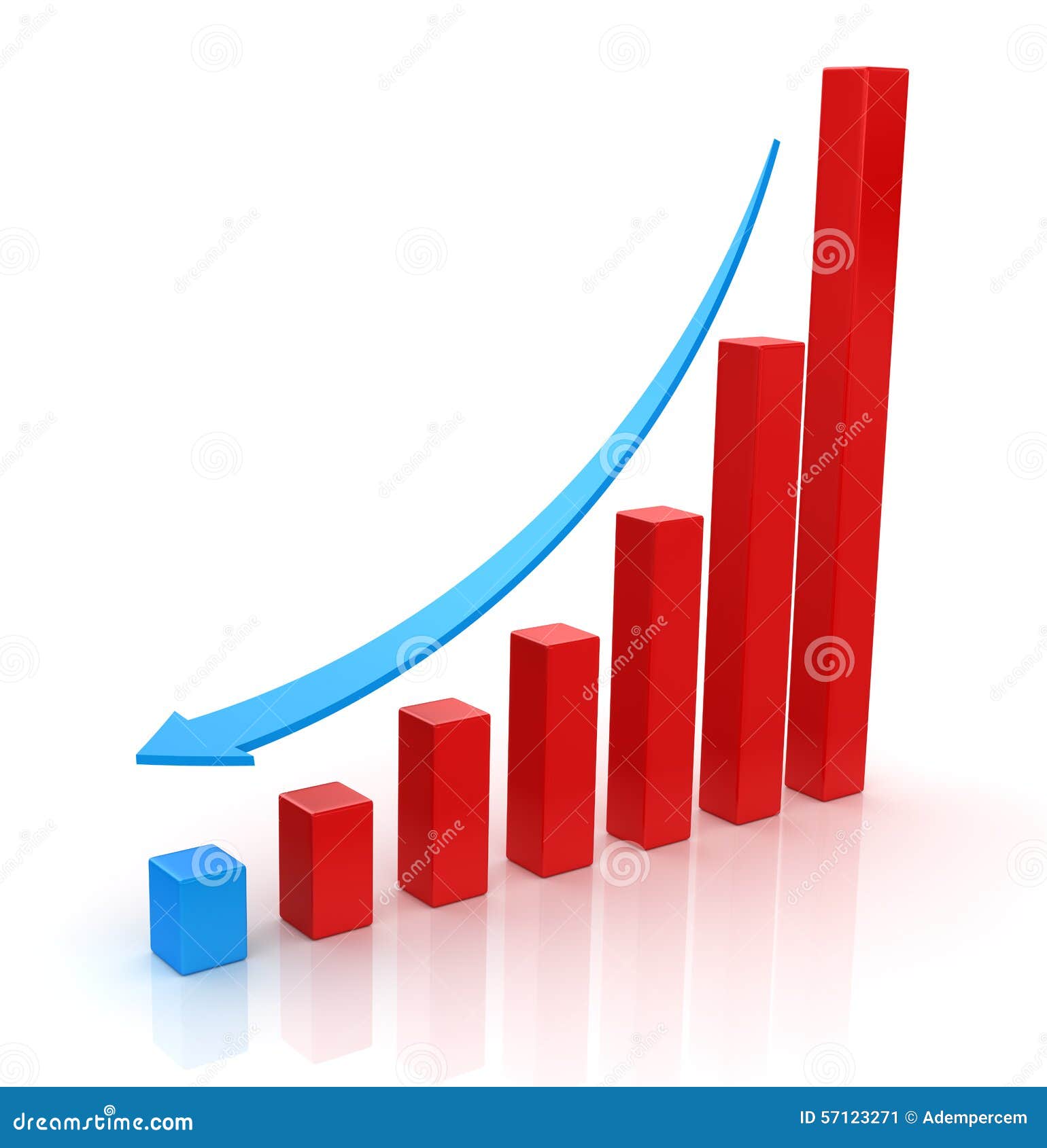 Business chart - decline stock illustration. Illustration of graph ...