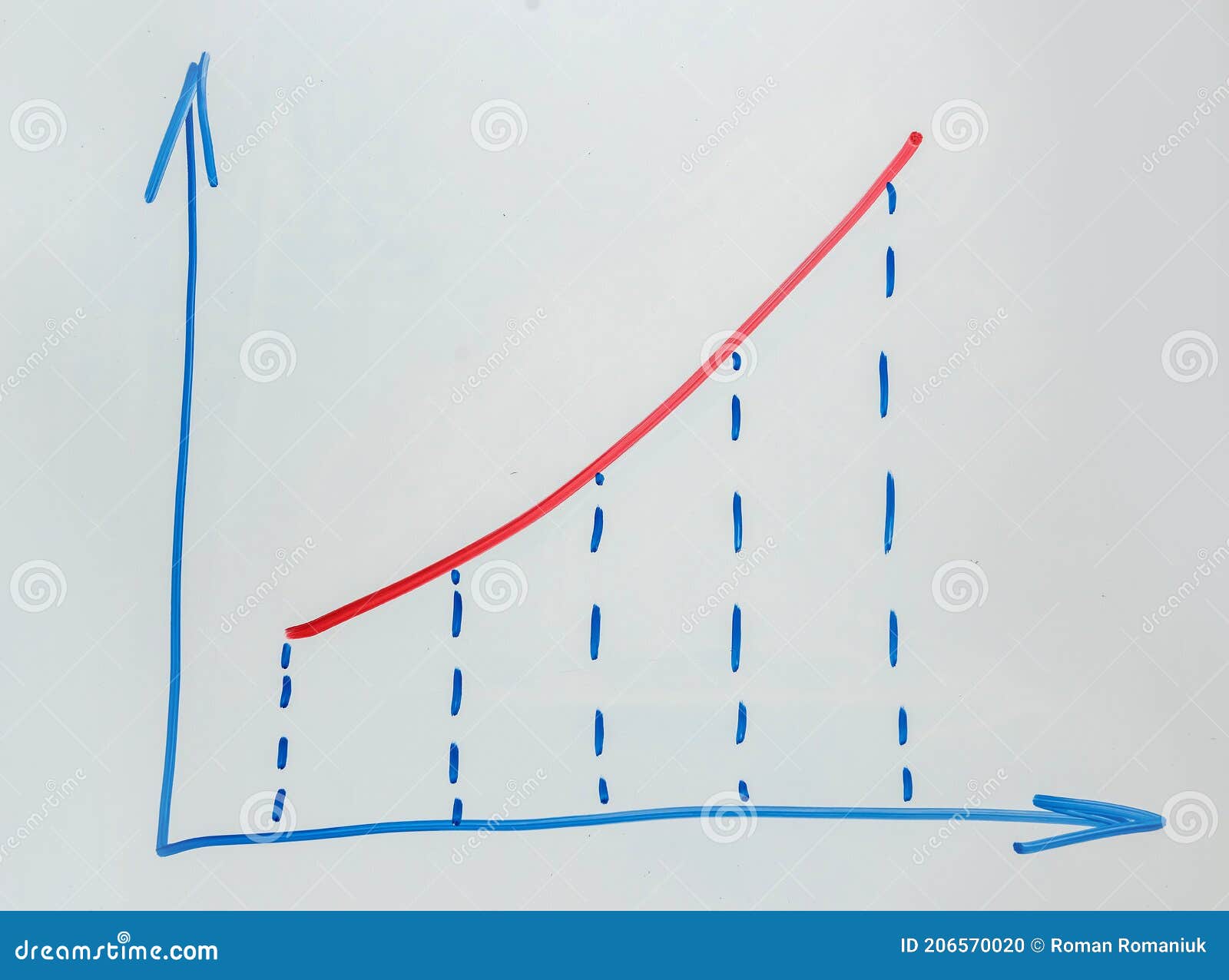 Business Chart Drawing As Plan Flip Board in Office. Business Growth ...