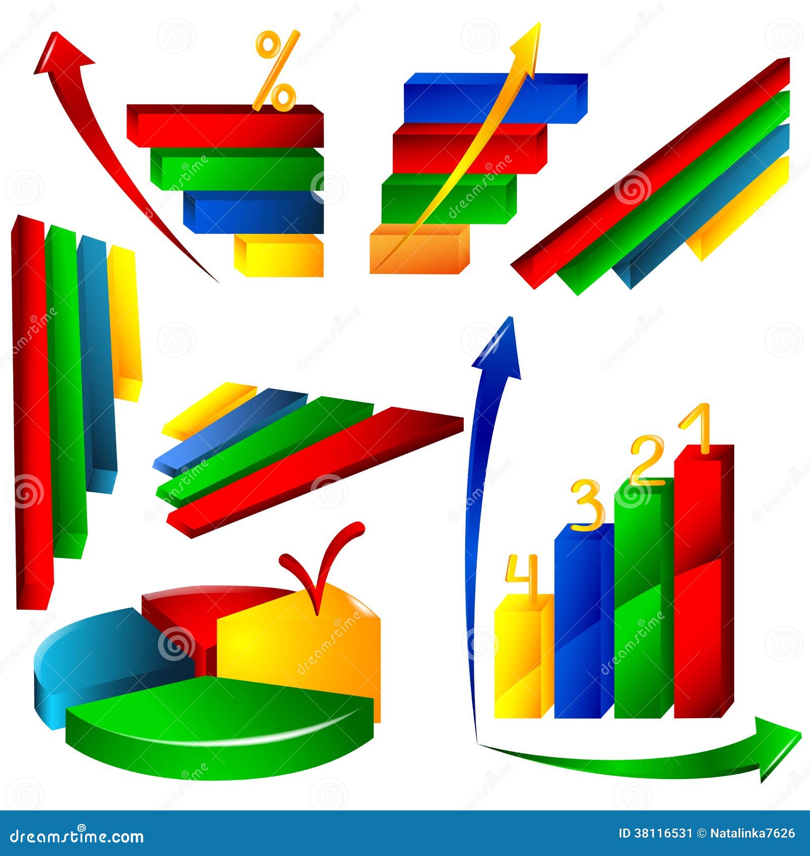 Business chart icon stock vector. Illustration of icons - 38116531