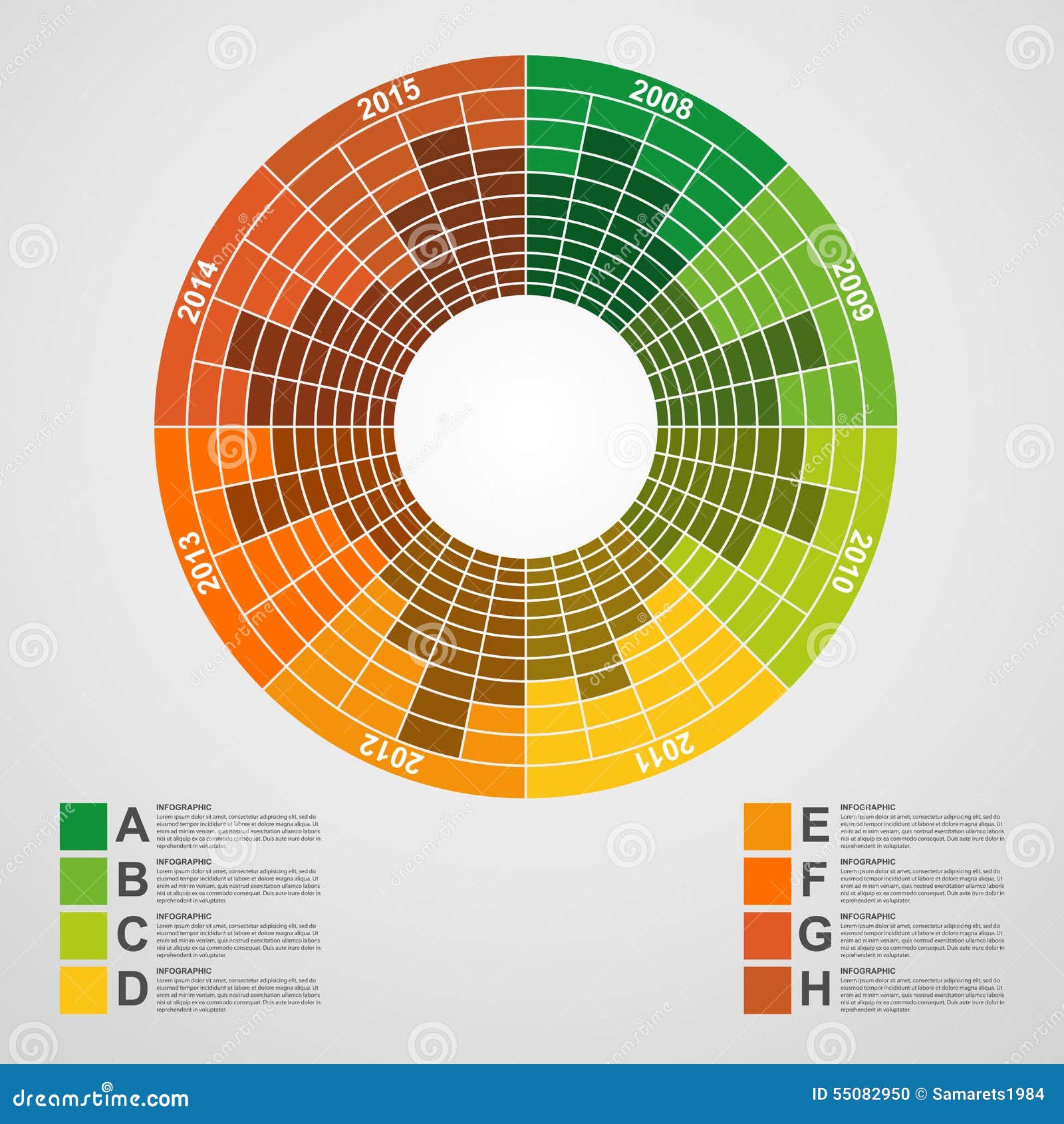 Business Chart for Infographic and Reports. Stock Vector - Illustration ...
