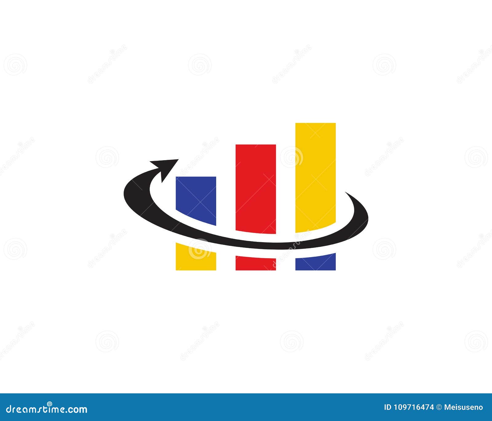 Business chart logo stock vector. Illustration of graphic - 109716474