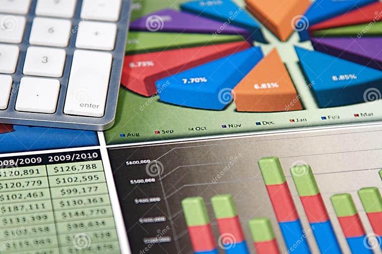 Business Charts stock image. Image of aluminum, colors - 14897379