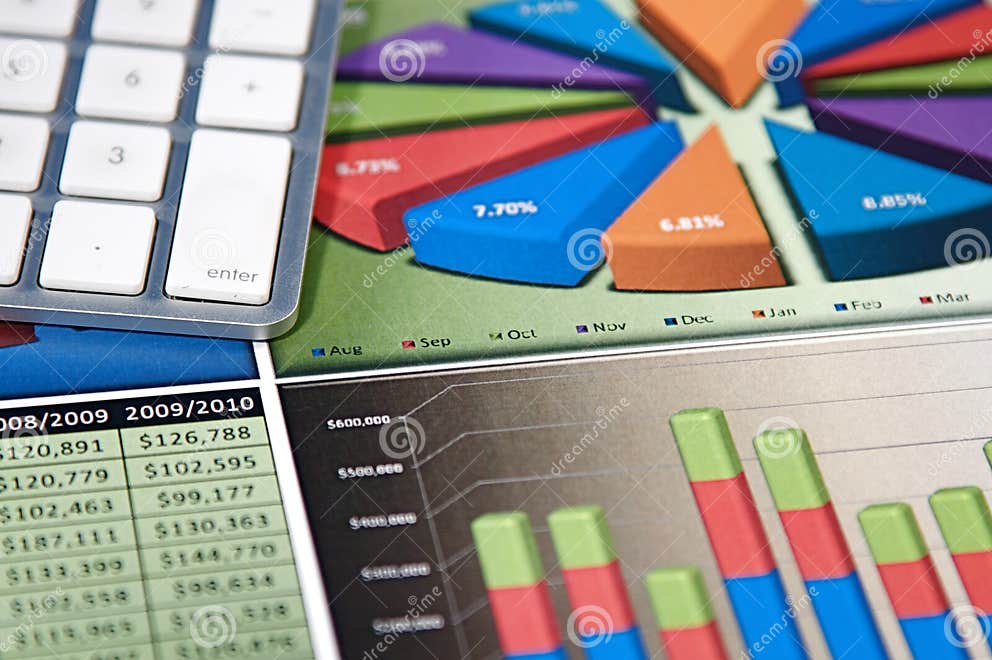 Business Charts stock image. Image of aluminum, colors - 14897379