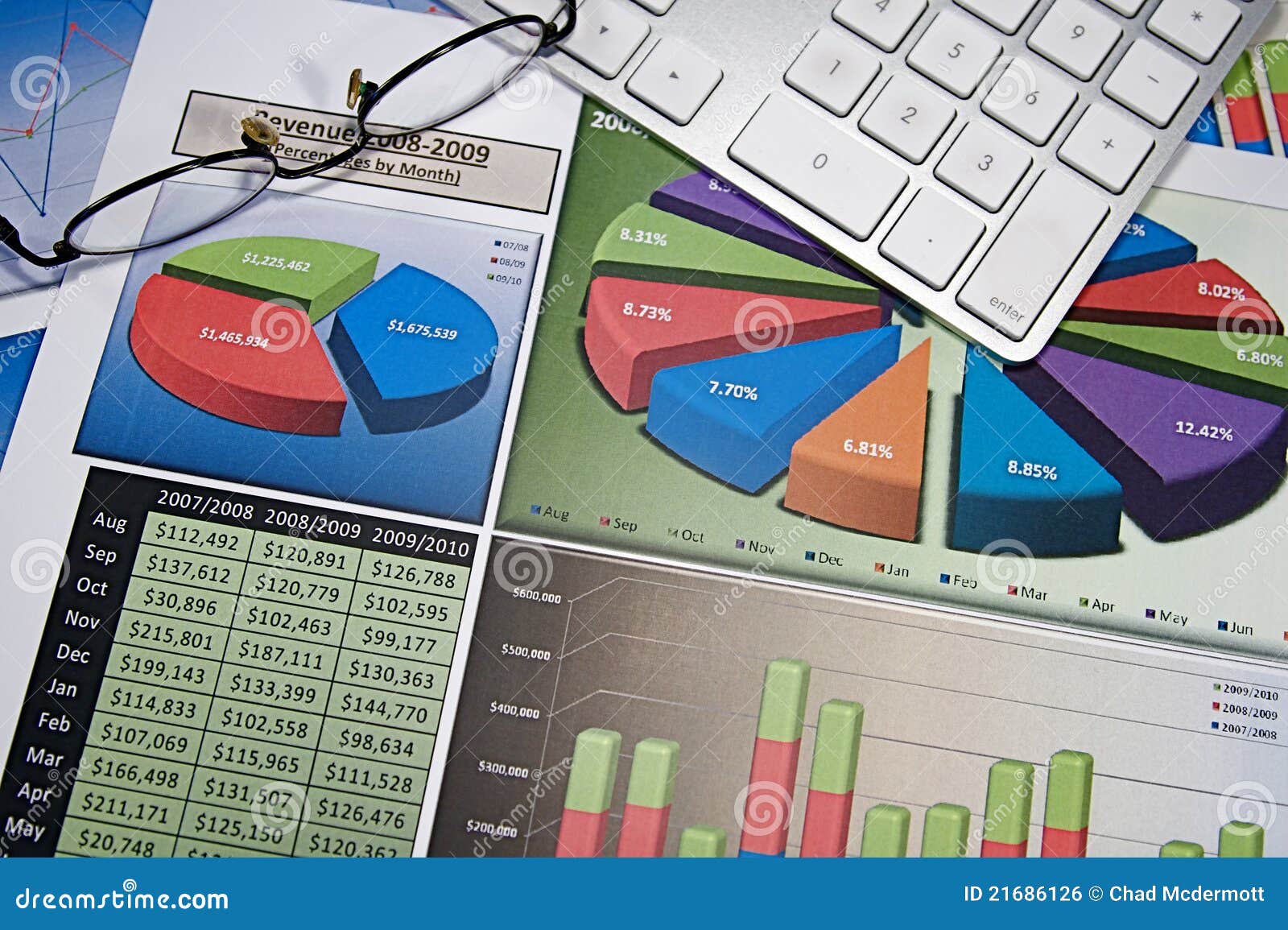 Business Charts stock photo. Image of organizational - 21686126