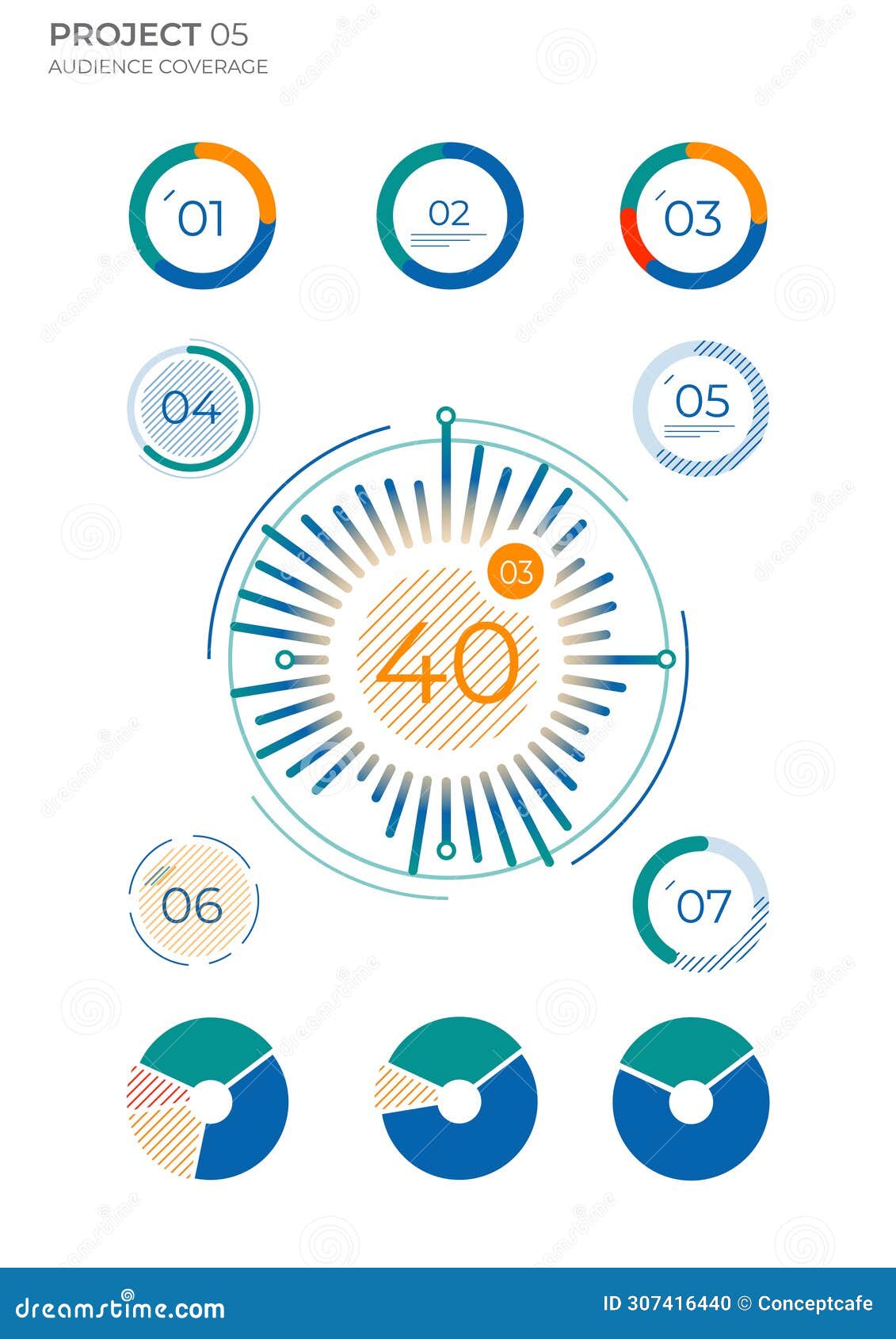 Business Charts. Abstract Elements Business Vector Illustration. Stock ...