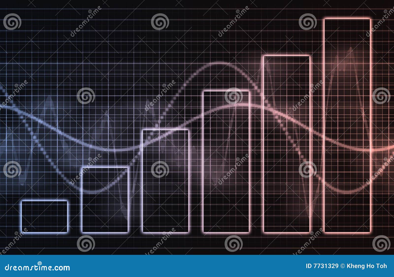 Business Charts Concept Diagram Stock Illustration - Illustration of ...