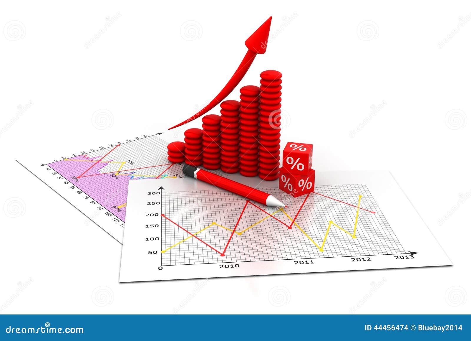 Business Charts stock illustration. Illustration of business - 44456474
