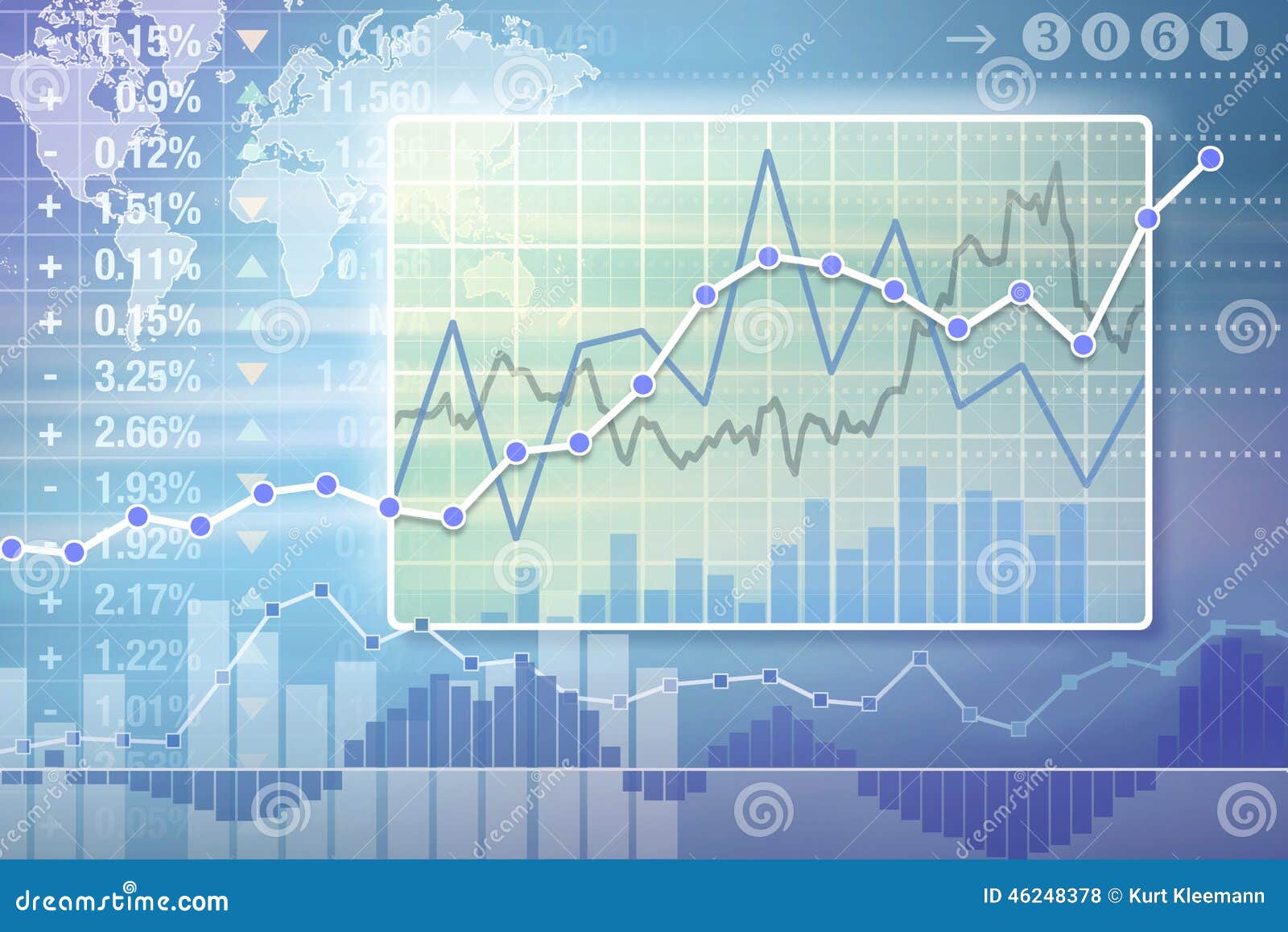 Business charts stock illustration. Illustration of statistics - 46248378