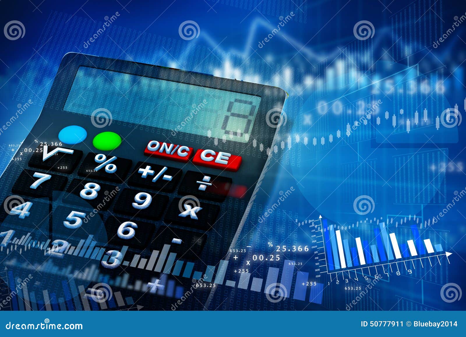 Business charts and graphs stock illustration. Illustration of data ...