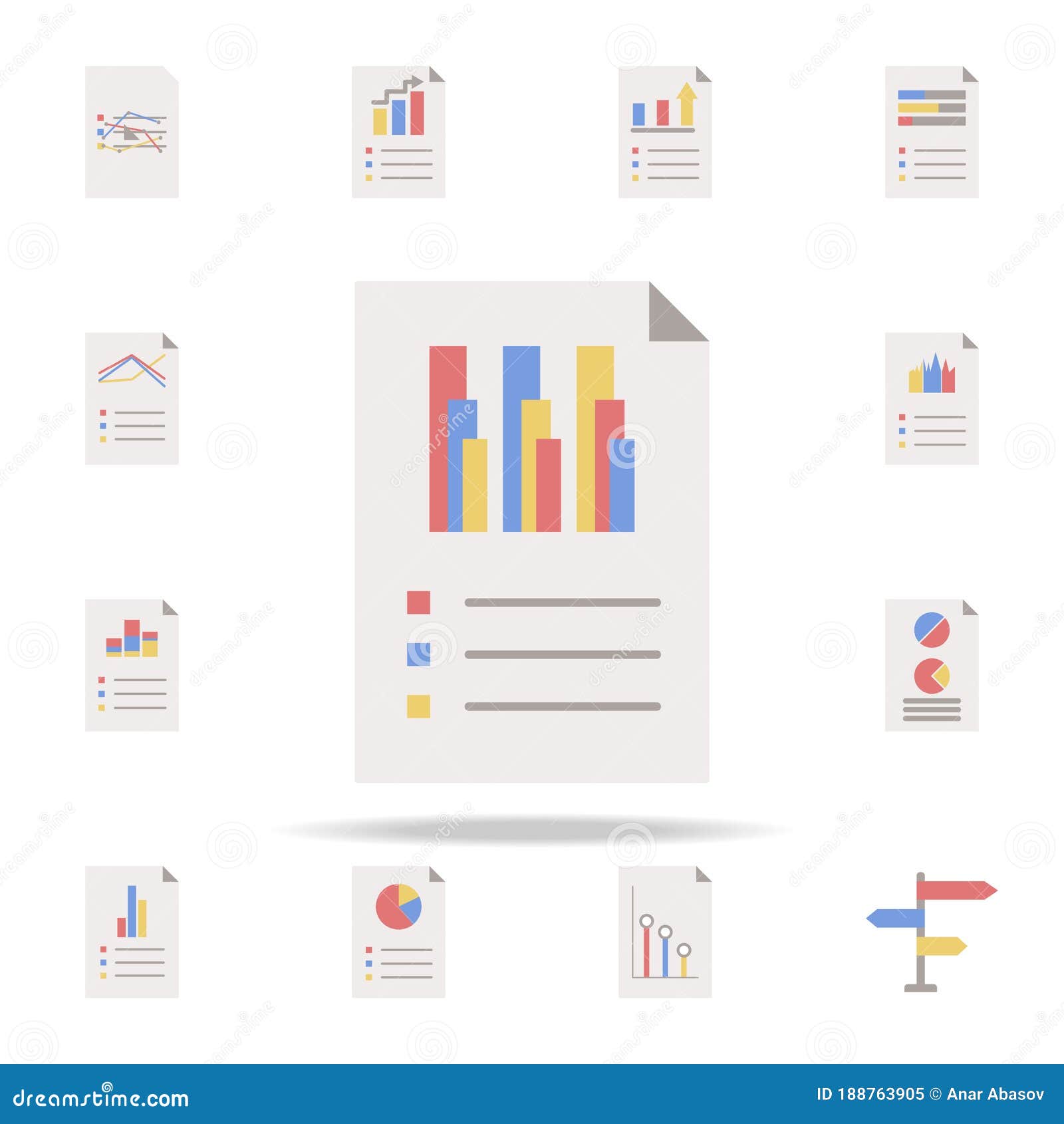Business Charts Icon. Charts Icons Universal Set for Web and Mobile ...