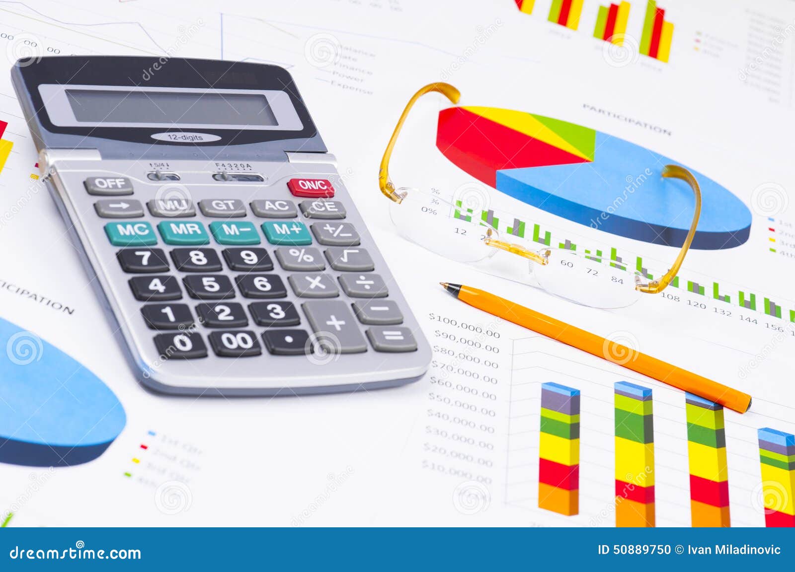 Business Charts and Numbers Stock Photo - Image of growth, bank: 50889750