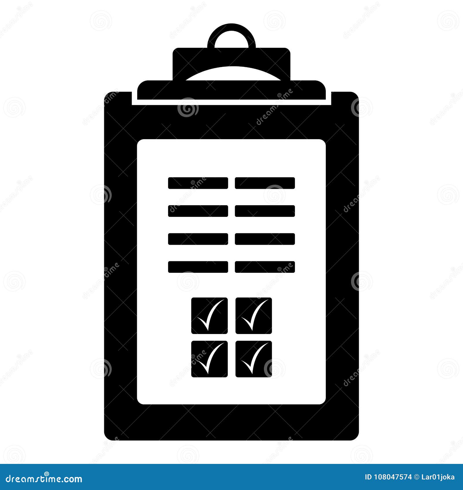 Business Checklist Icon Image Stock Vector - Illustration of notepad ...