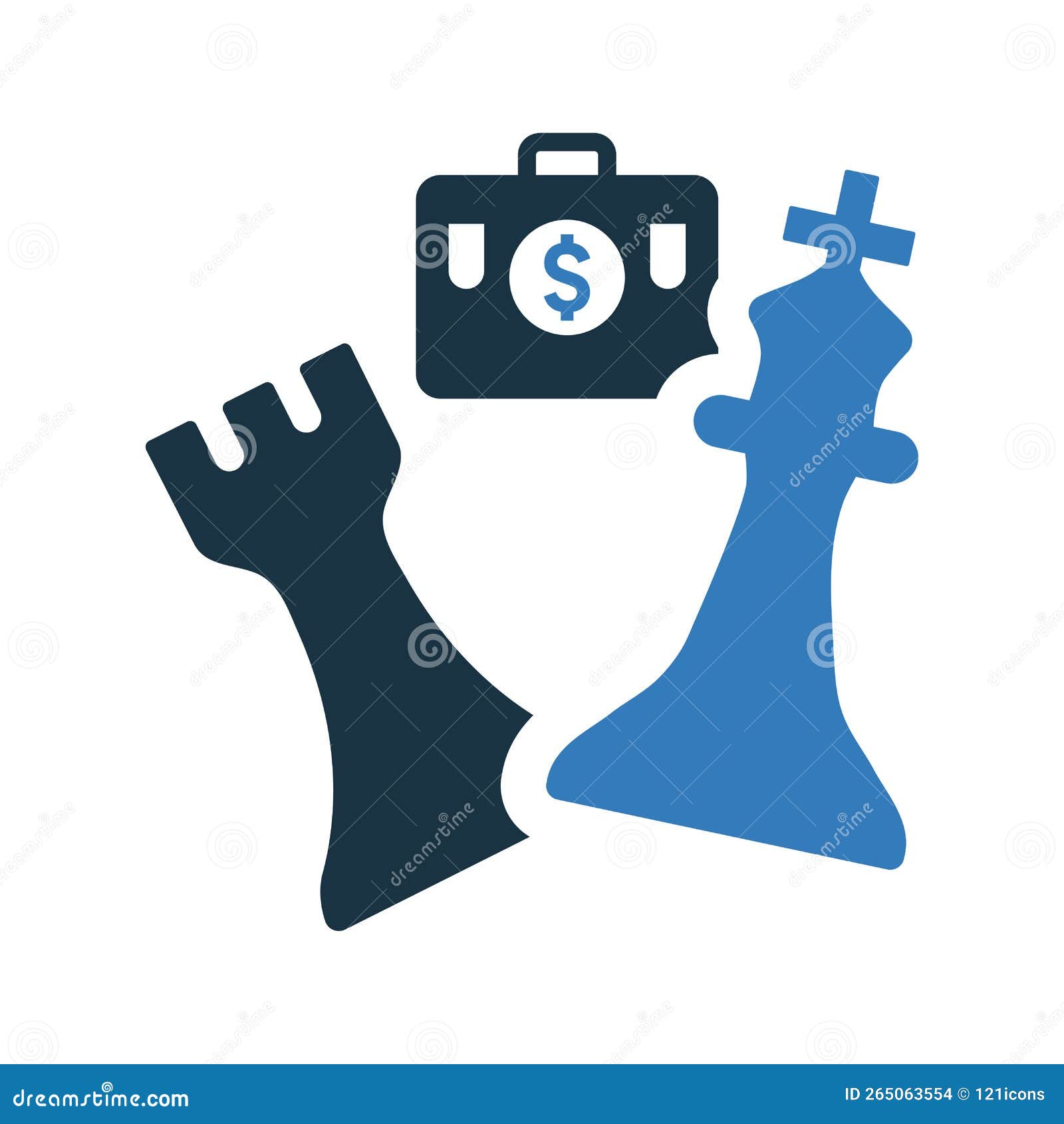 Business, Checkmate, Chess Icon. Simple Editable Vector Graphics Stock ...
