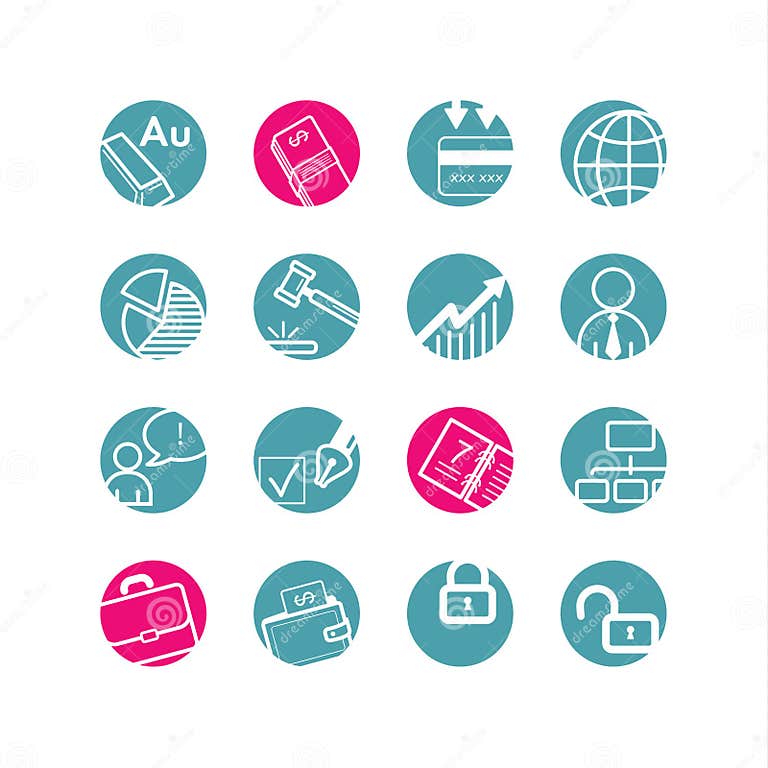 Business circle icons stock vector. Illustration of forum - 2769824