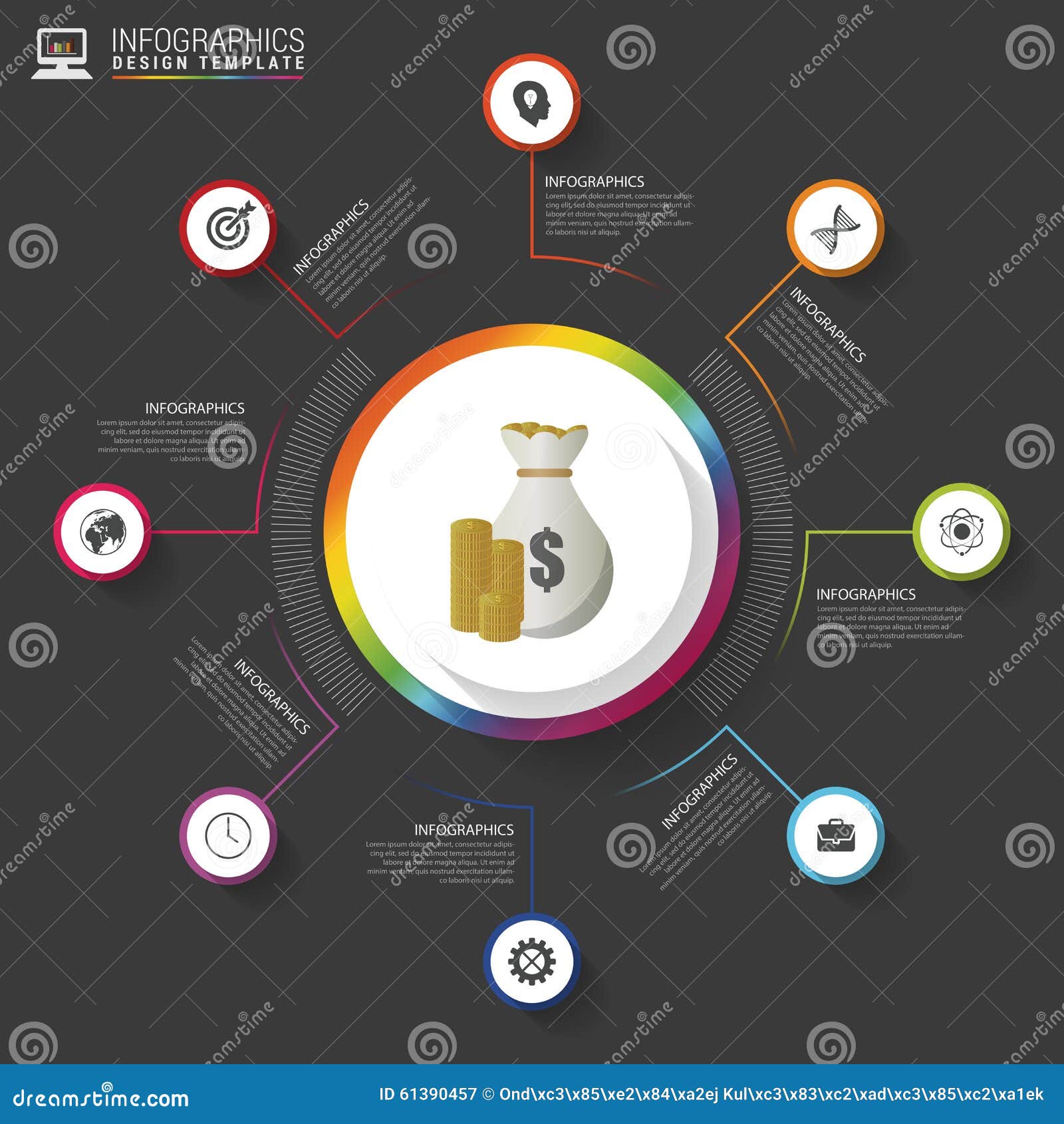 Business Circle. Infographic Concept. Modern Design Template Stock ...