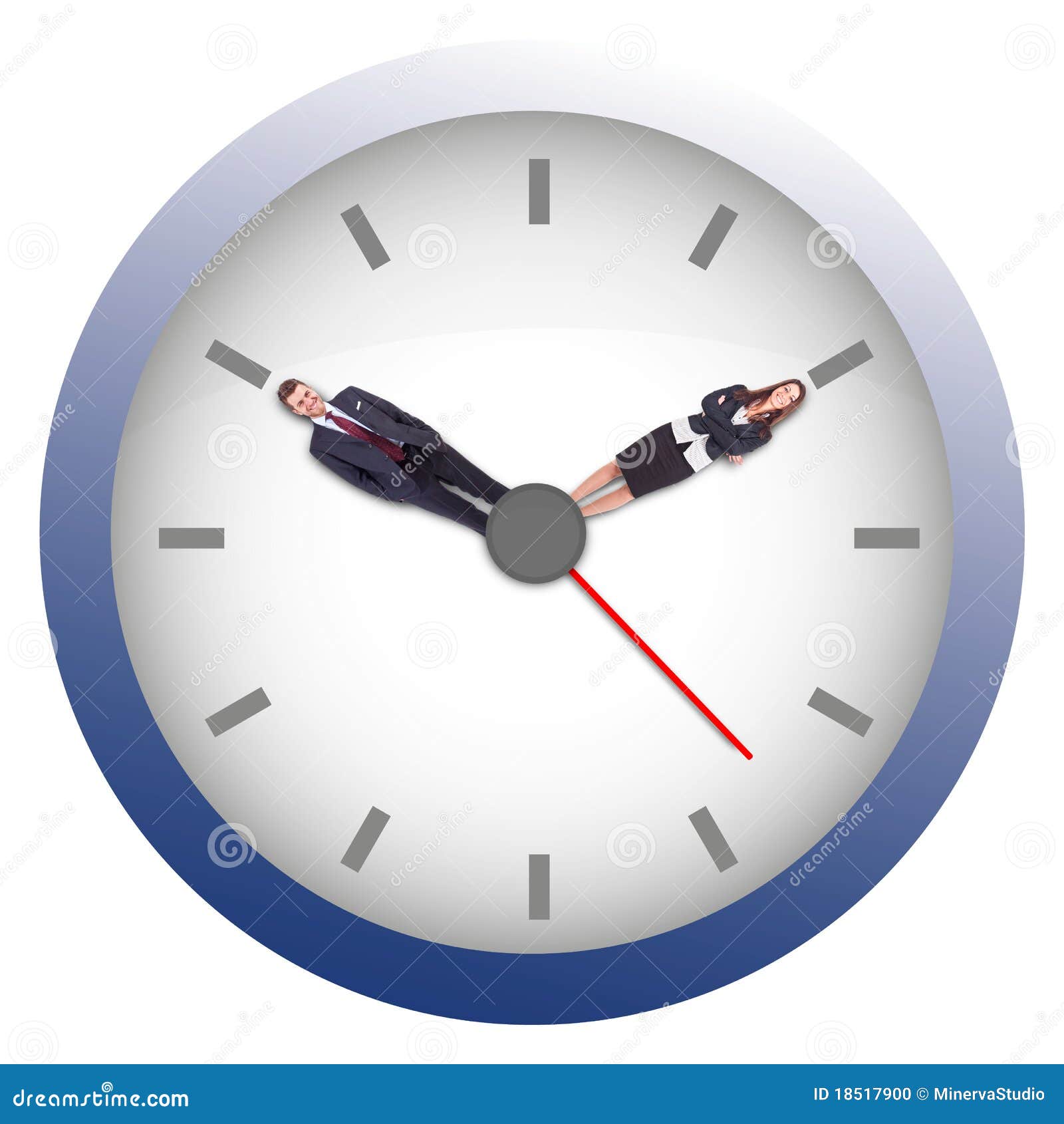 Business clock stock illustration. Illustration of finance - 18517900