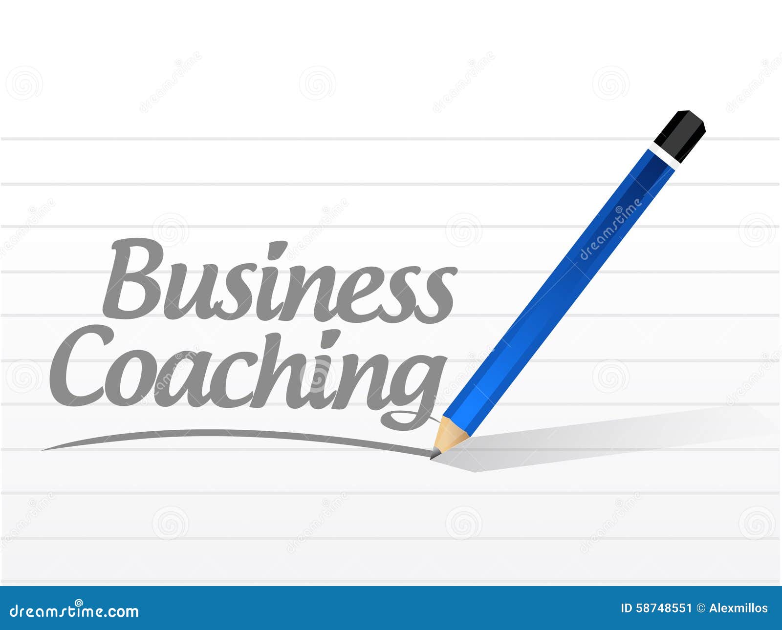Business Coaching Message Sign Concept Stock Illustration ...