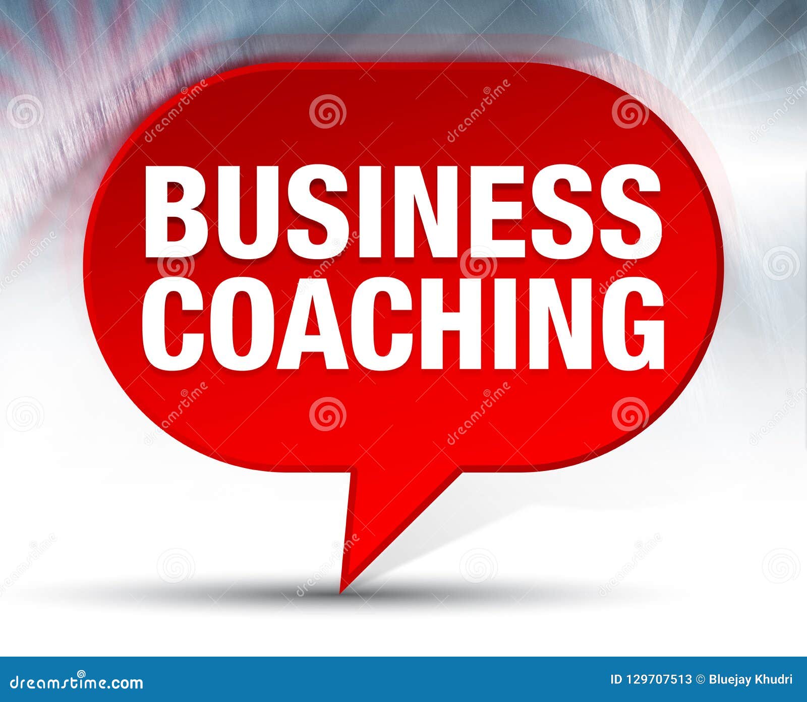 Business Coaching Red Bubble Background Stock Illustration ...
