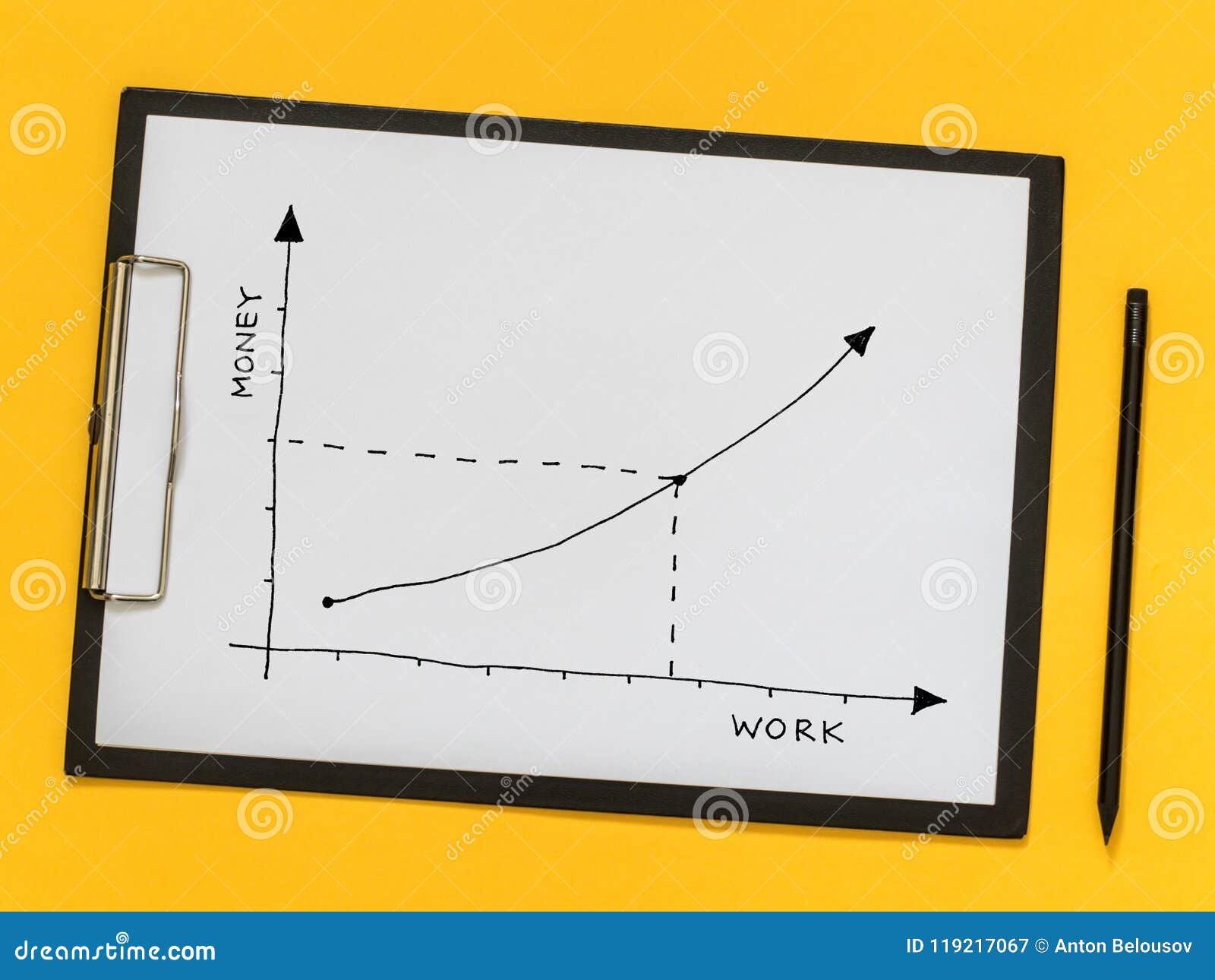 Business Coaching, Training. Growth Chart on a Piece of Paper Stock ...