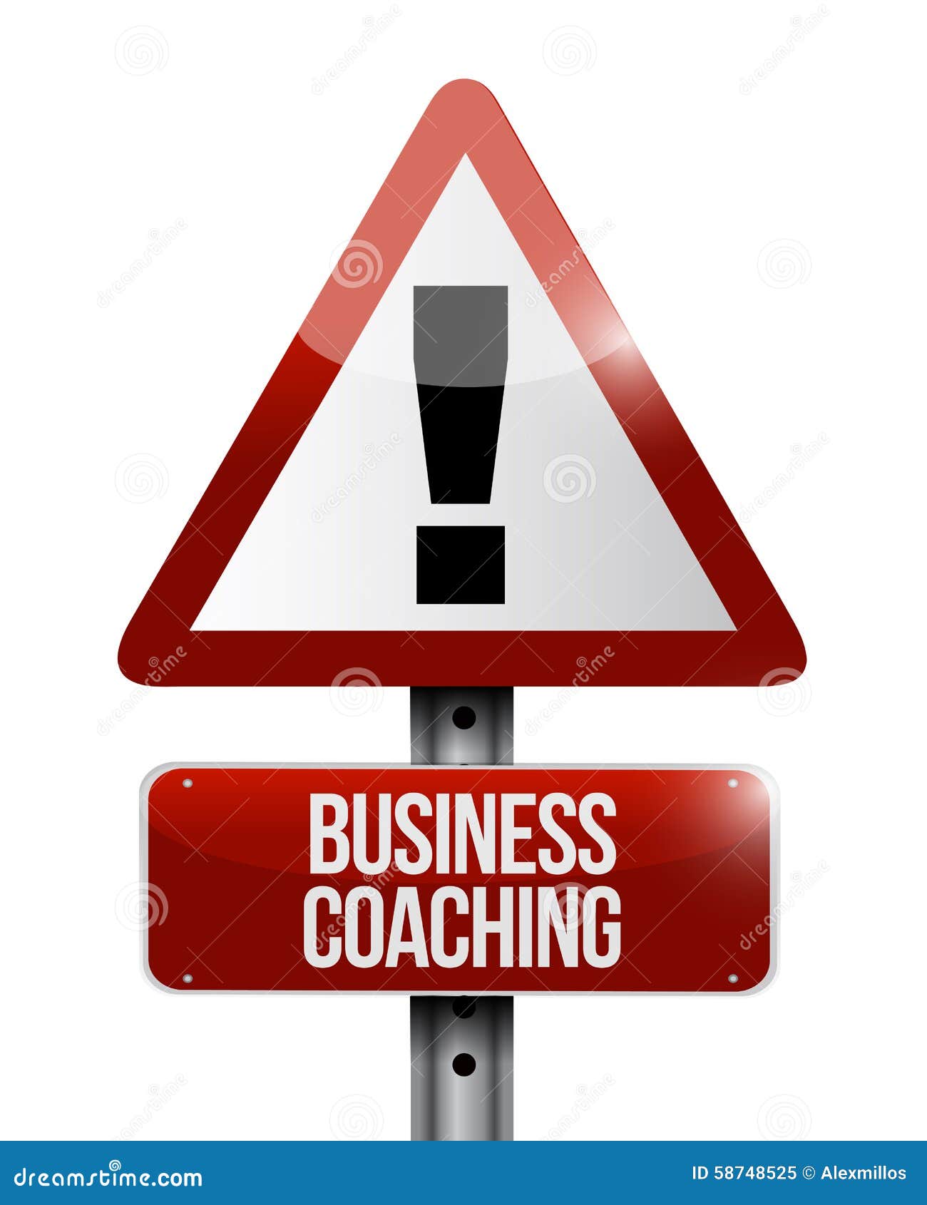 Business Coaching Warning Sign Concept Stock Illustration ...