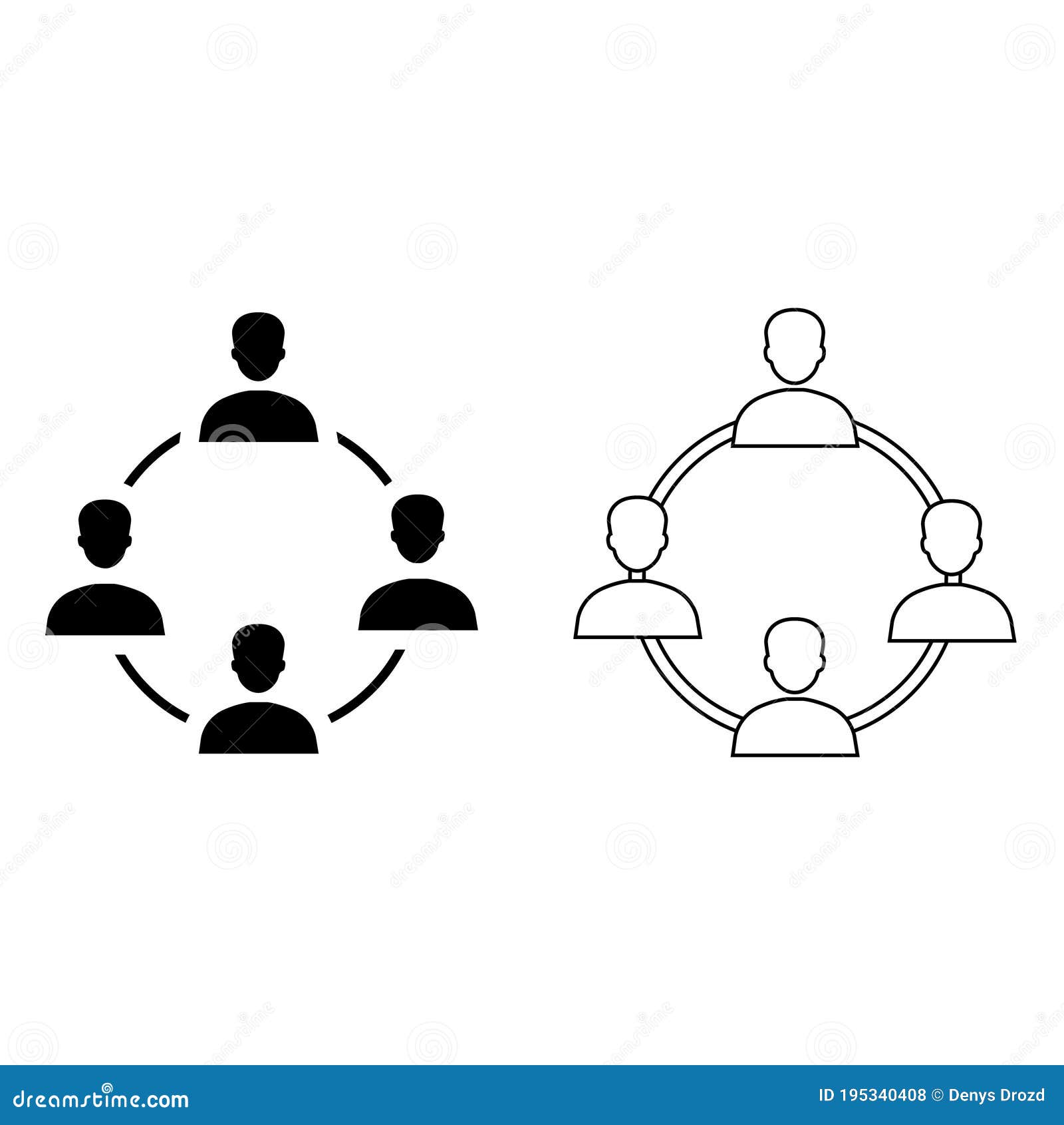 Business Collaborate Icon Vector Set. Communication Illustration Sign ... Business Collaborate Icon Vector Set. Communication Illustration Sign ...