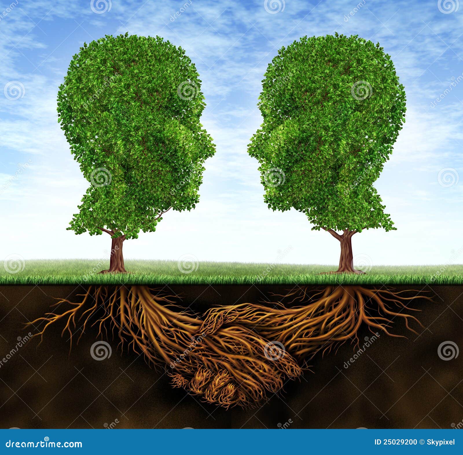 Business Collaboration and Growth Stock Illustration - Illustration of ...