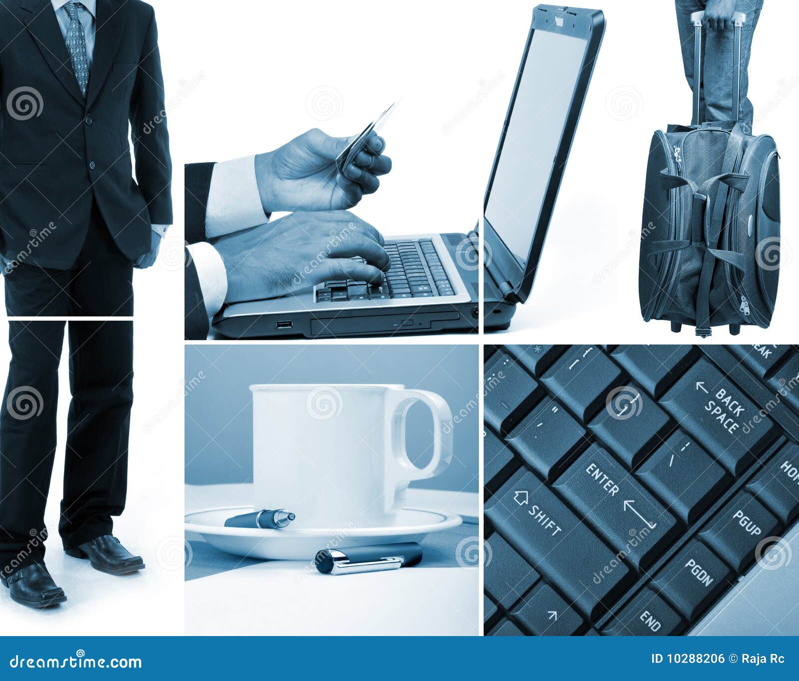 Business collage stock illustration. Illustration of contact - 10288206